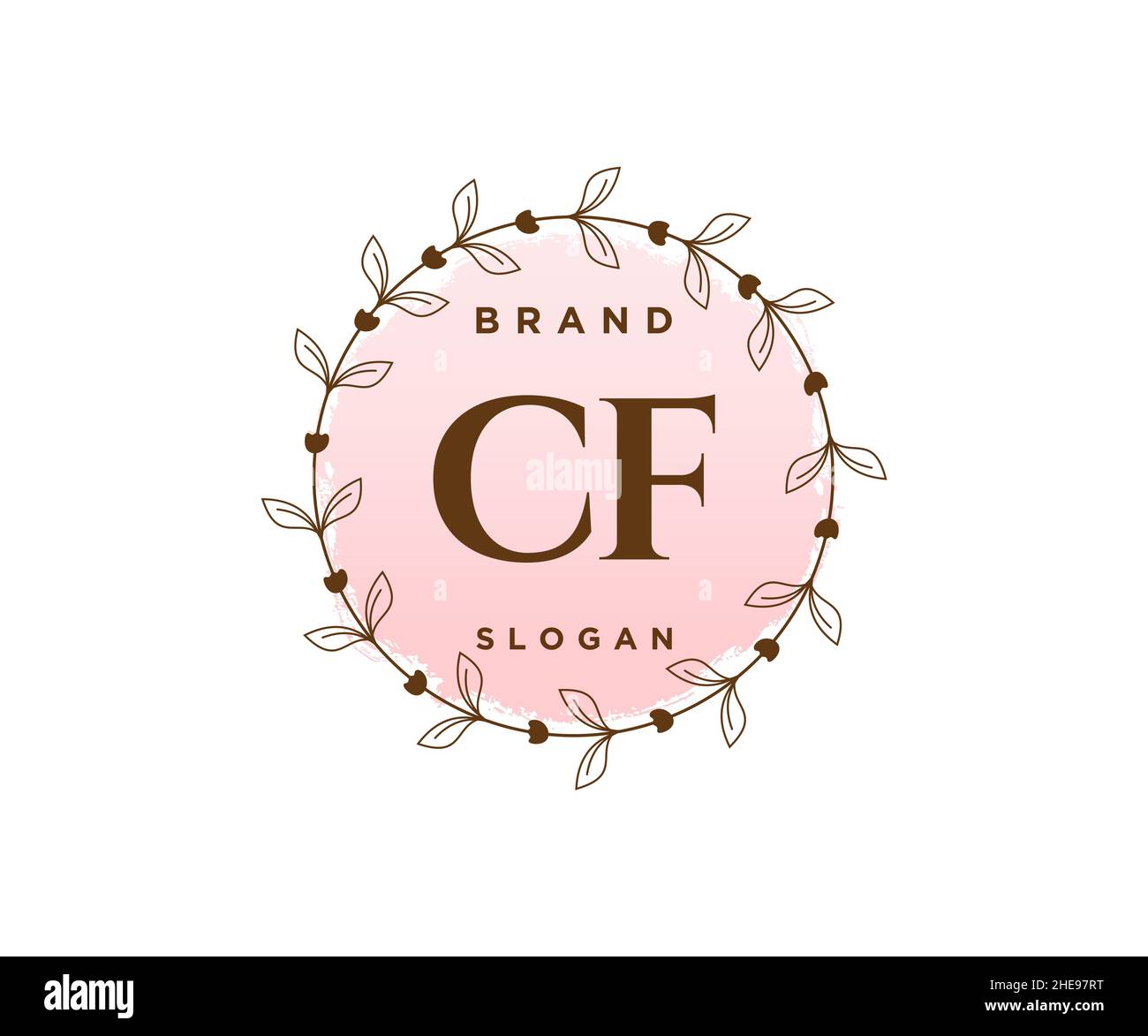 Cf logos design Stock Vector Images - Alamy