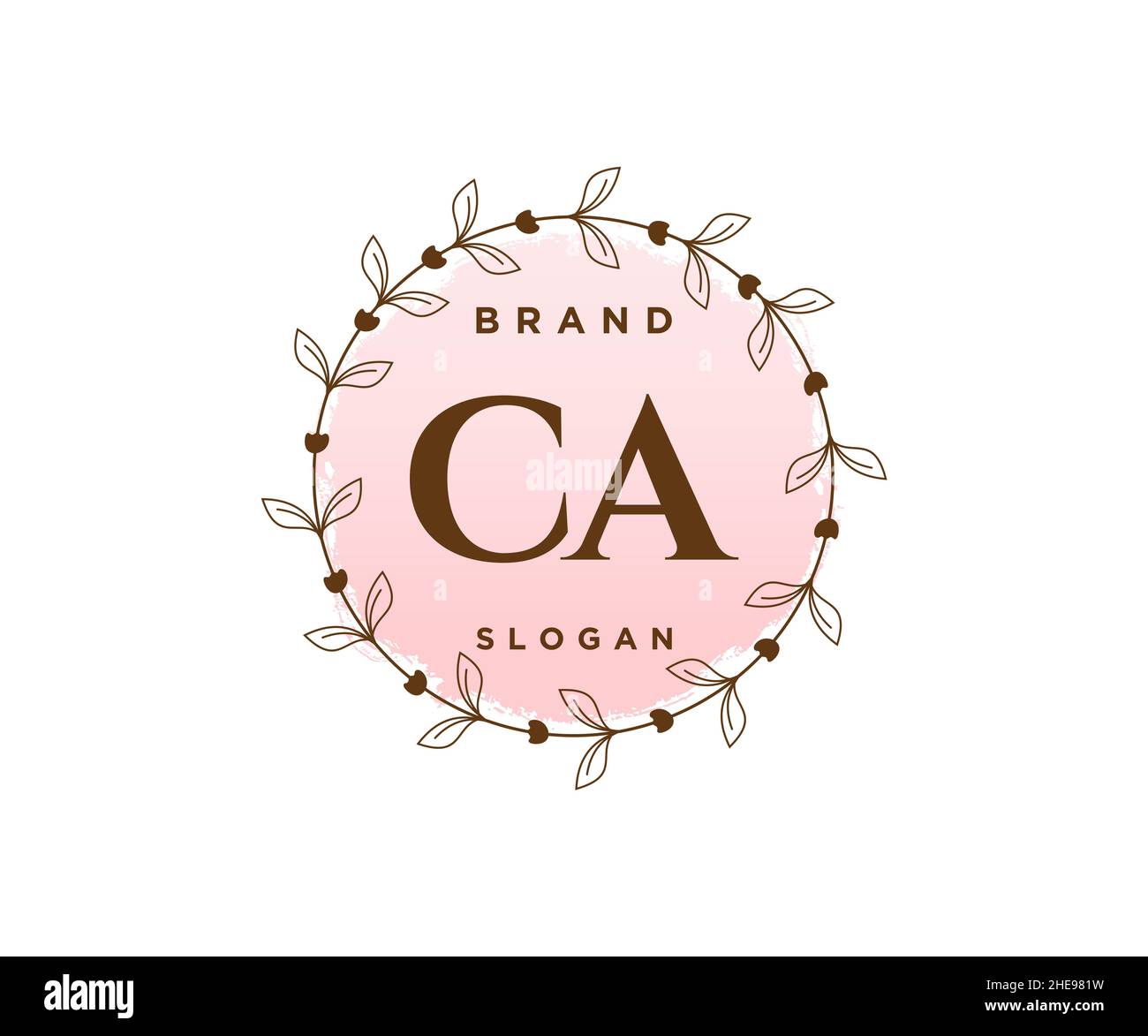 CA feminine logo. Usable for Nature, Salon, Spa, Cosmetic and Beauty ...