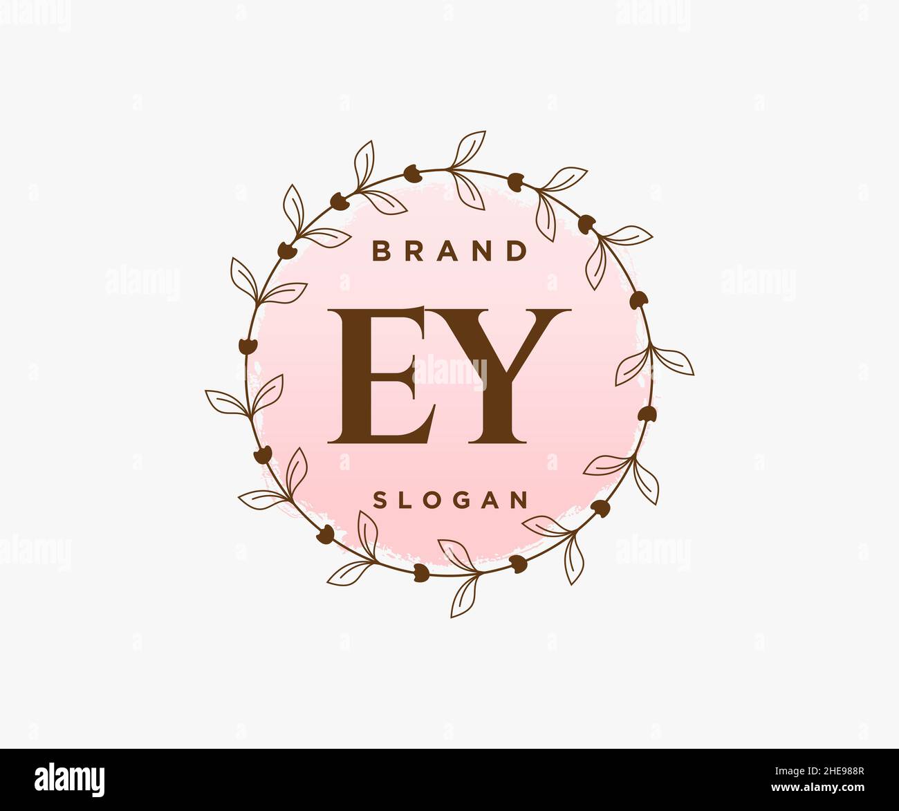 EY feminine logo. Usable for Nature, Salon, Spa, Cosmetic and Beauty ...