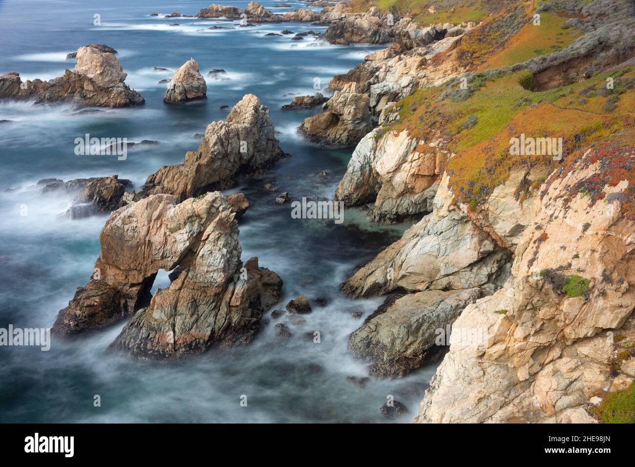 Sea Arch, Soberanes Point, Garrapata state beach, Big Sur Coast ...