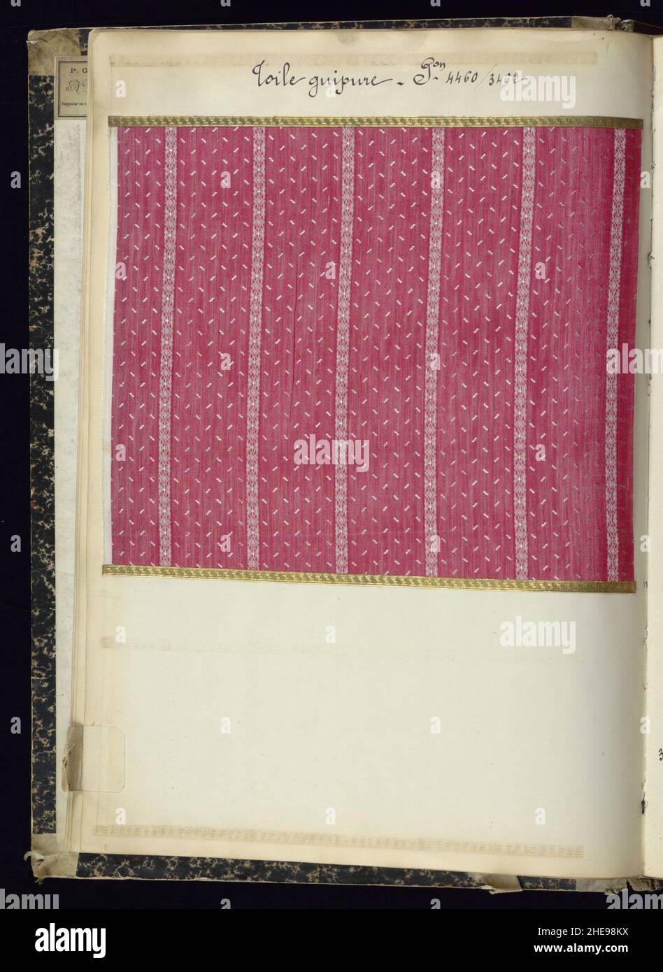 Sample Book, Fabrique de Registres Toile Soie 1904 - 1905 - 1906 ...