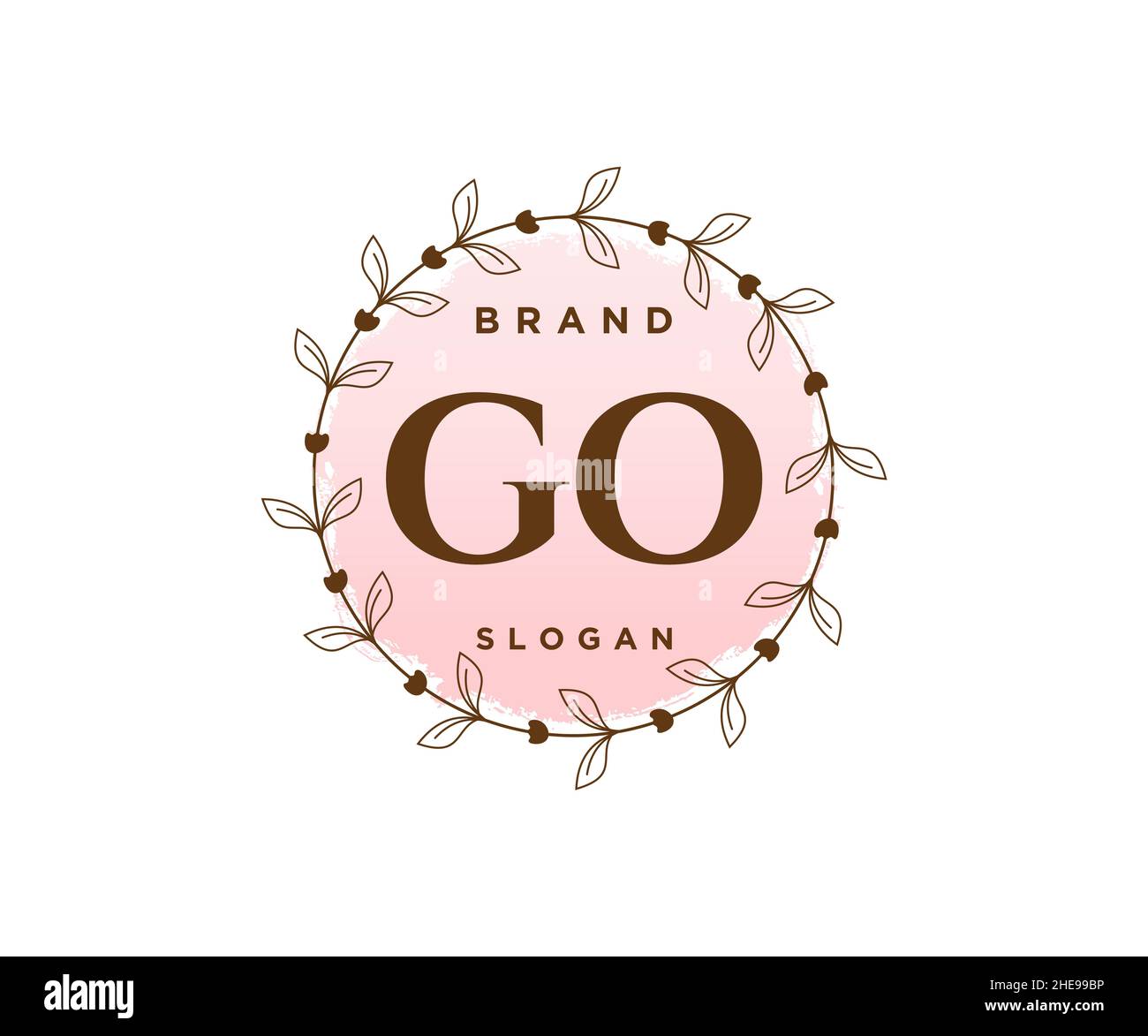 GO feminine logo. Usable for Nature, Salon, Spa, Cosmetic and Beauty ...