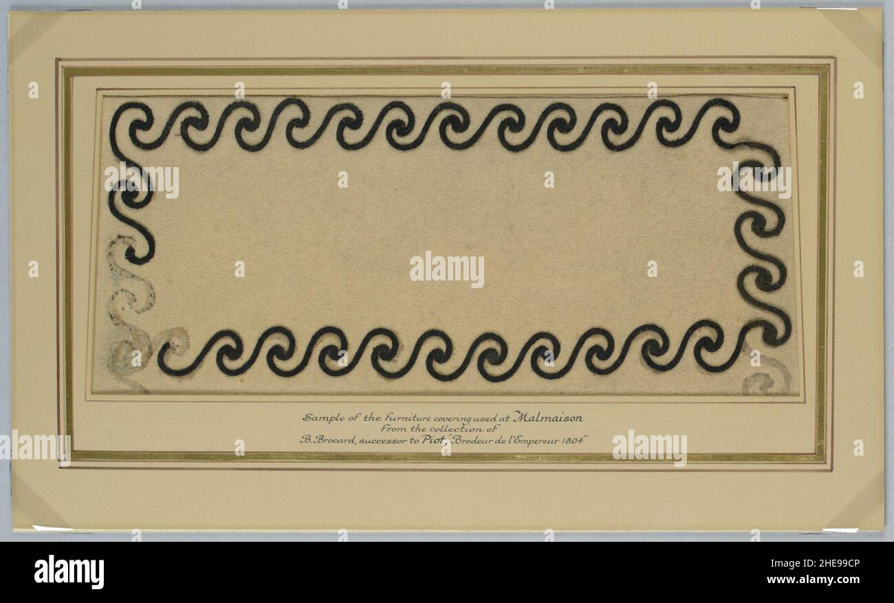 Sample From Malmaison (France), 1804 Stock Photo - Alamy