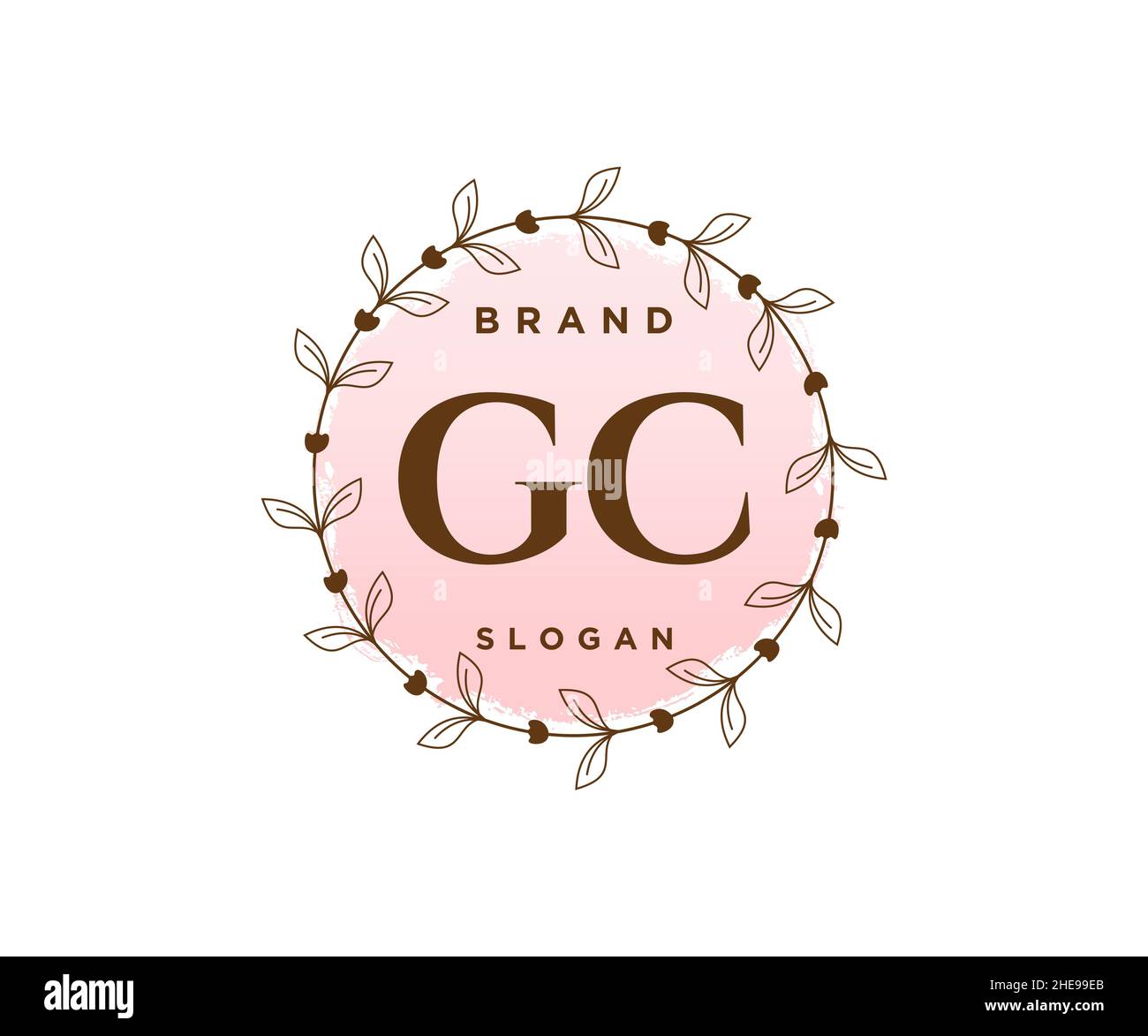 GC feminine logo. Usable for Nature, Salon, Spa, Cosmetic and Beauty ...