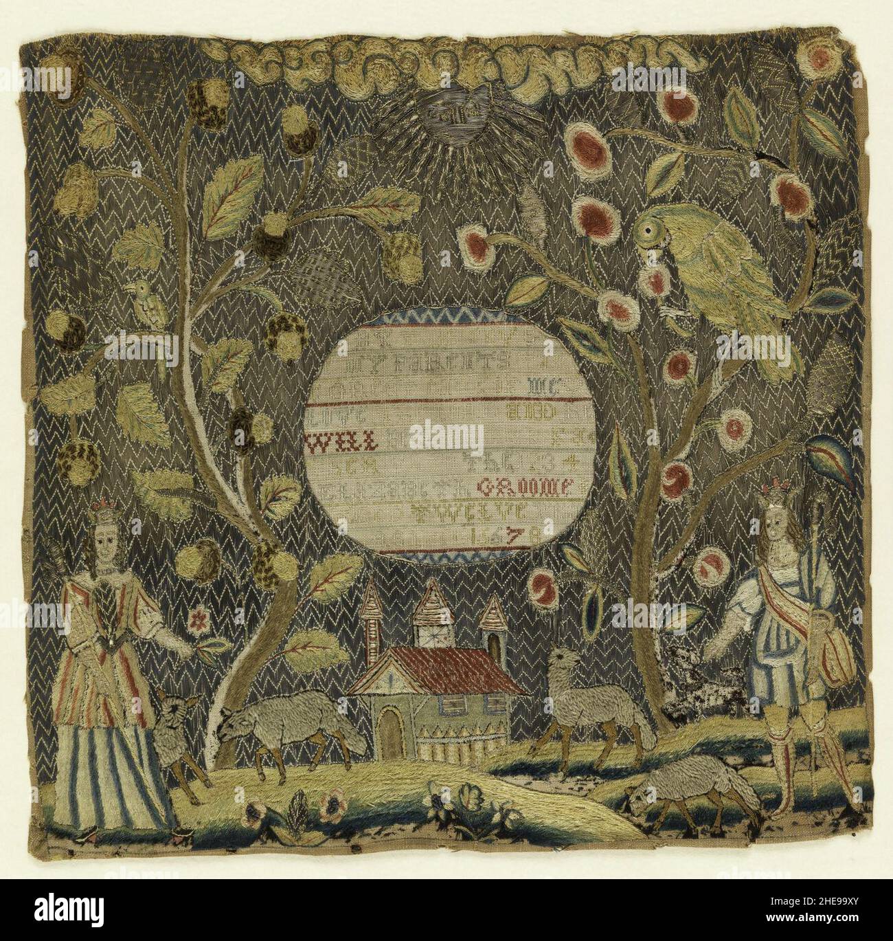 Sampler (England), 1667–78 Stock Photo - Alamy