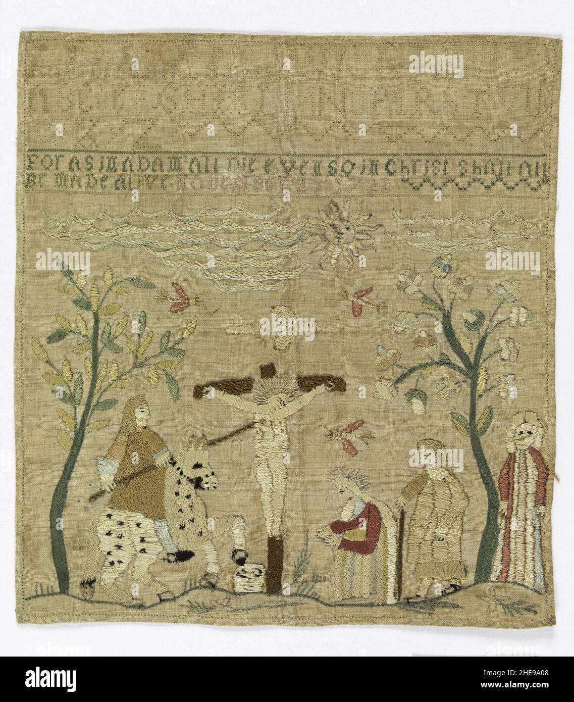 Sampler (England), 1721 Stock Photo - Alamy