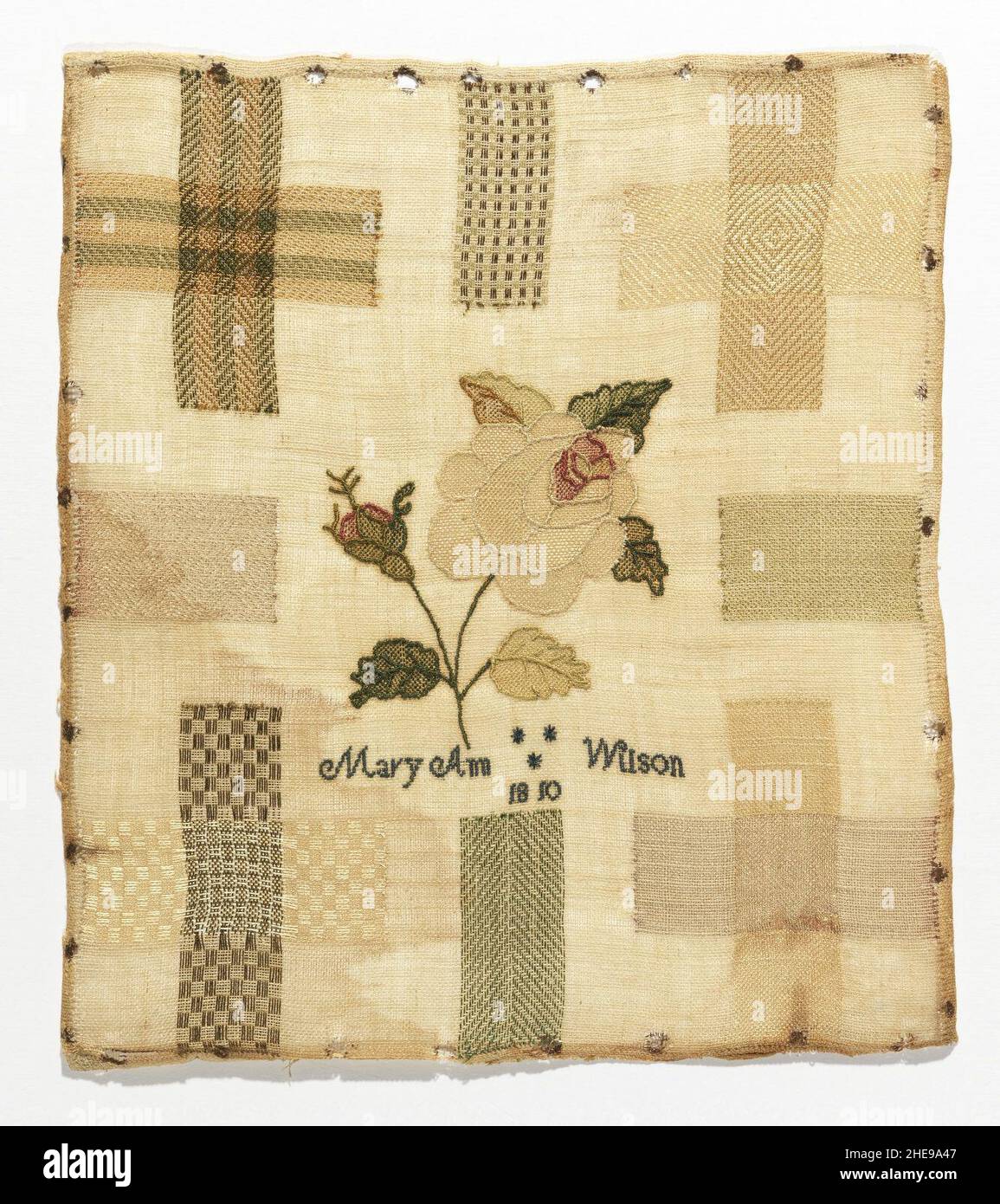 Sampler (England), 1810 Stock Photo - Alamy