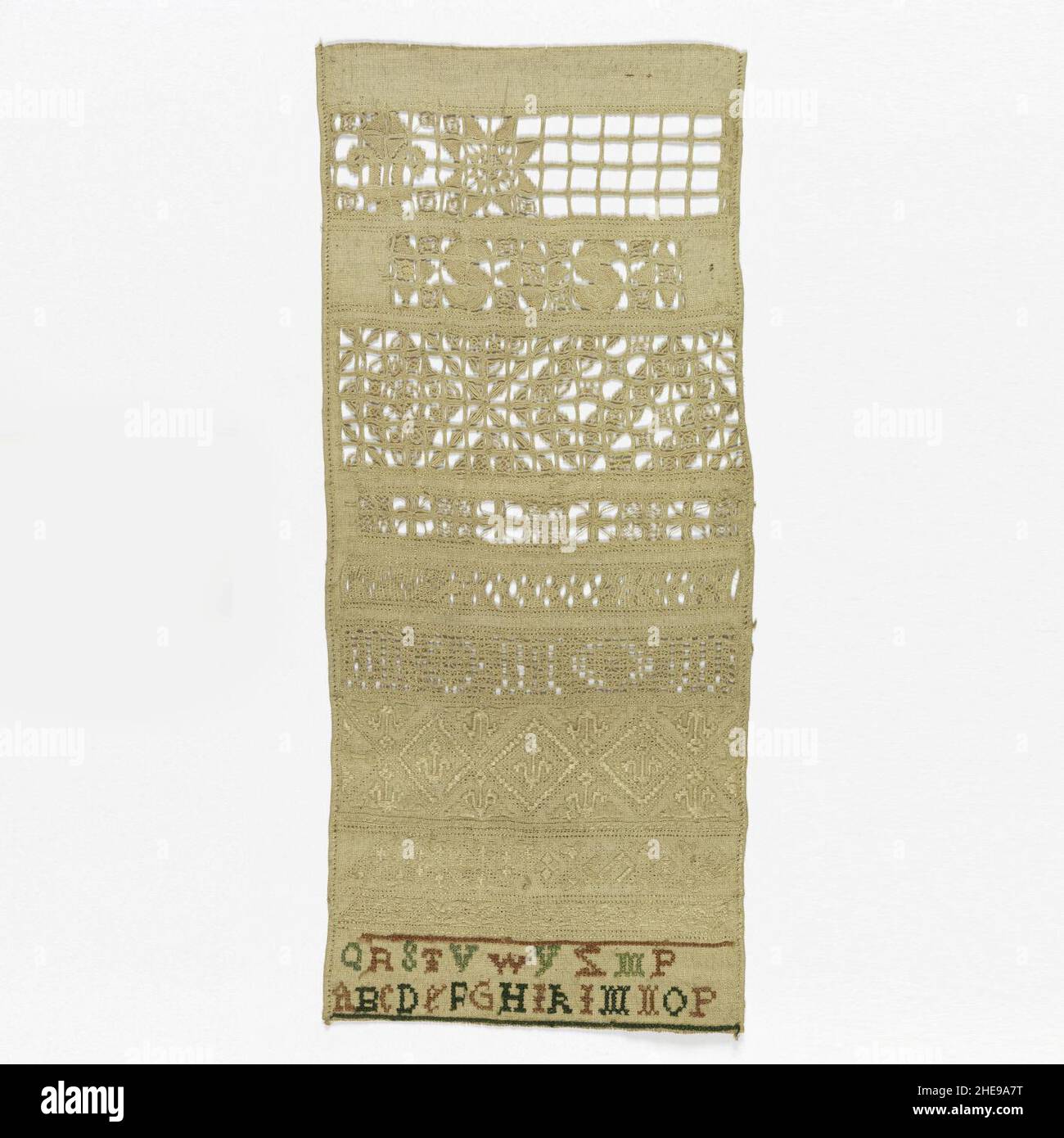Sampler (England), late 17th century Stock Photo - Alamy