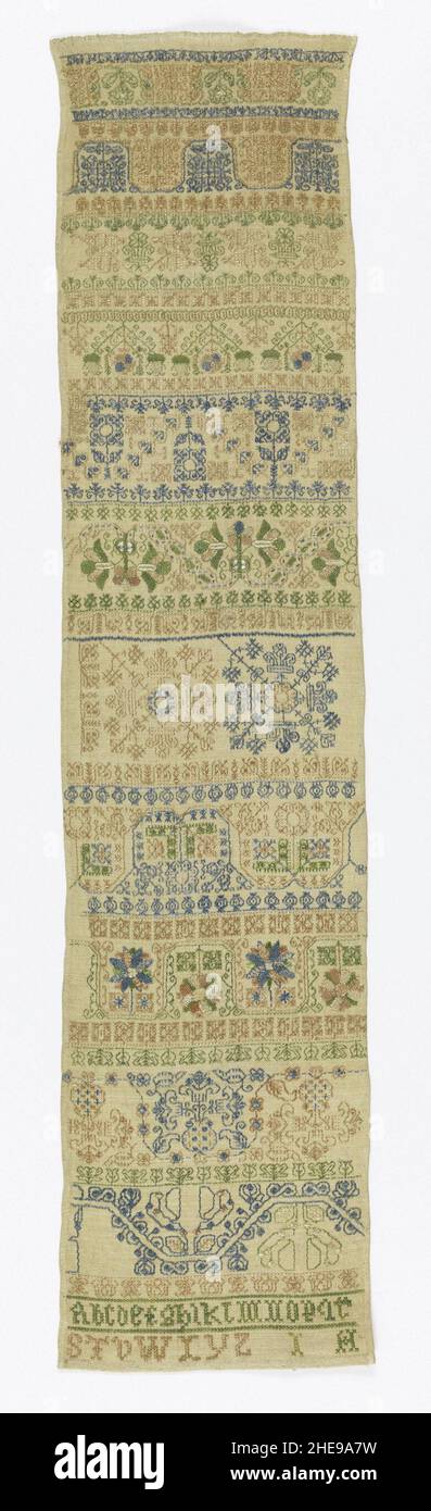 Sampler (England), late 17th century Stock Photo - Alamy