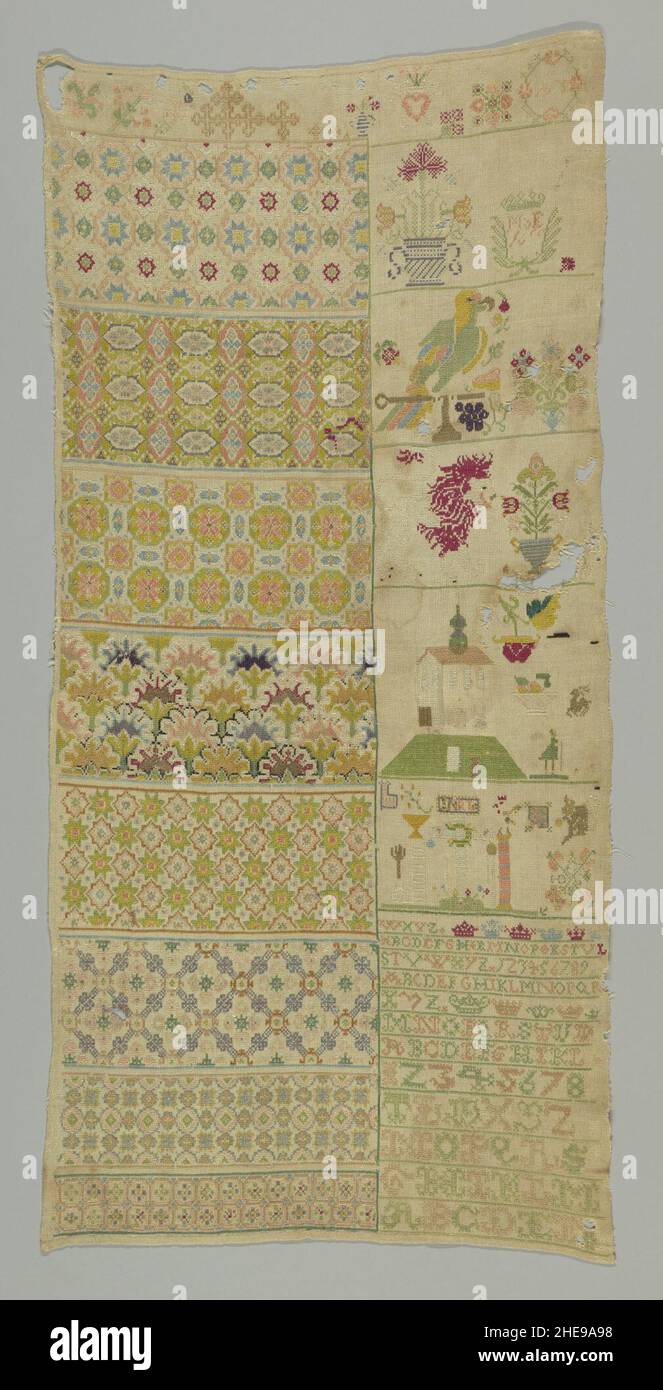 Sampler (Germany), 17th century Stock Photo - Alamy