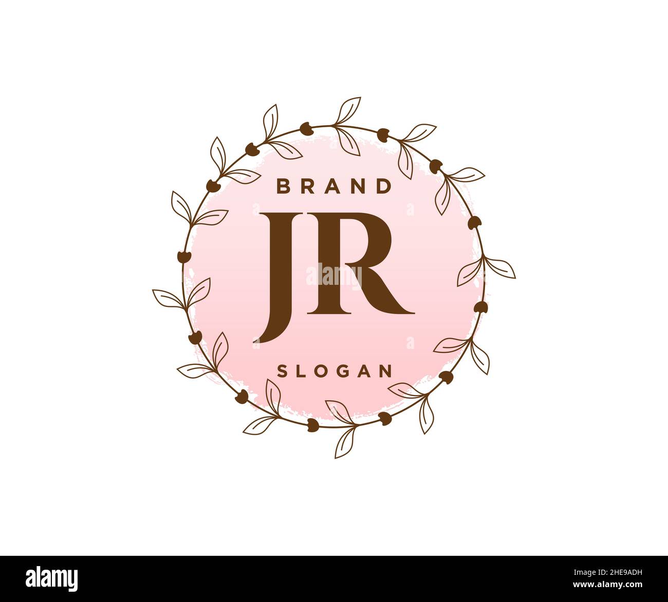 JR feminine logo. Usable for Nature, Salon, Spa, Cosmetic and Beauty ...