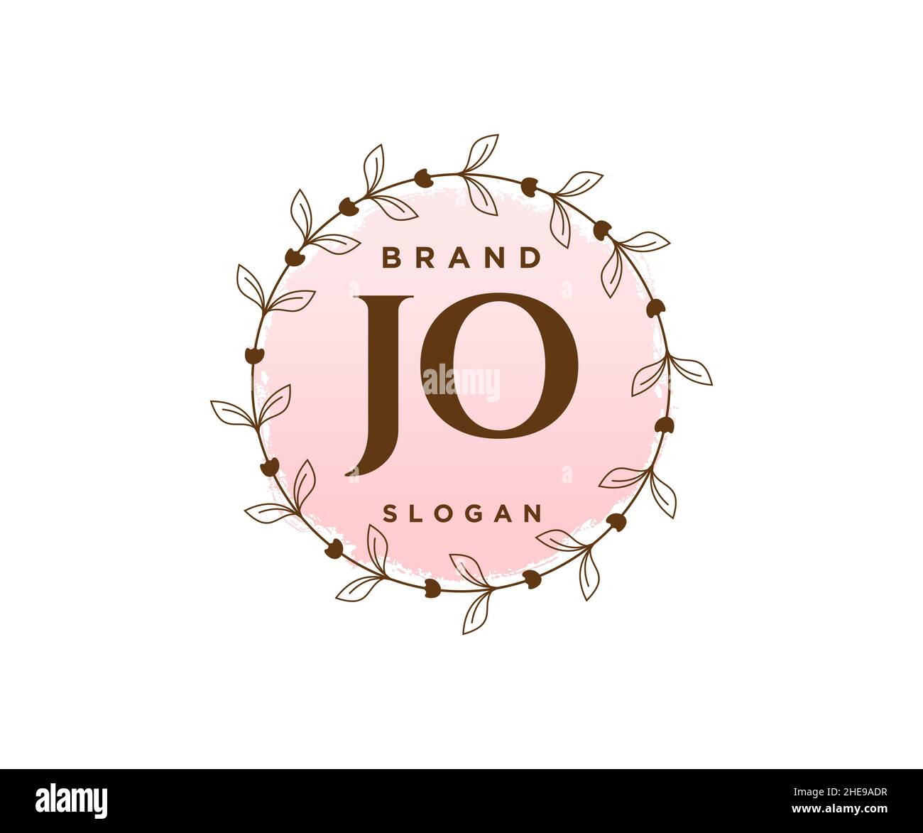 JO feminine logo. Usable for Nature, Salon, Spa, Cosmetic and Beauty ...