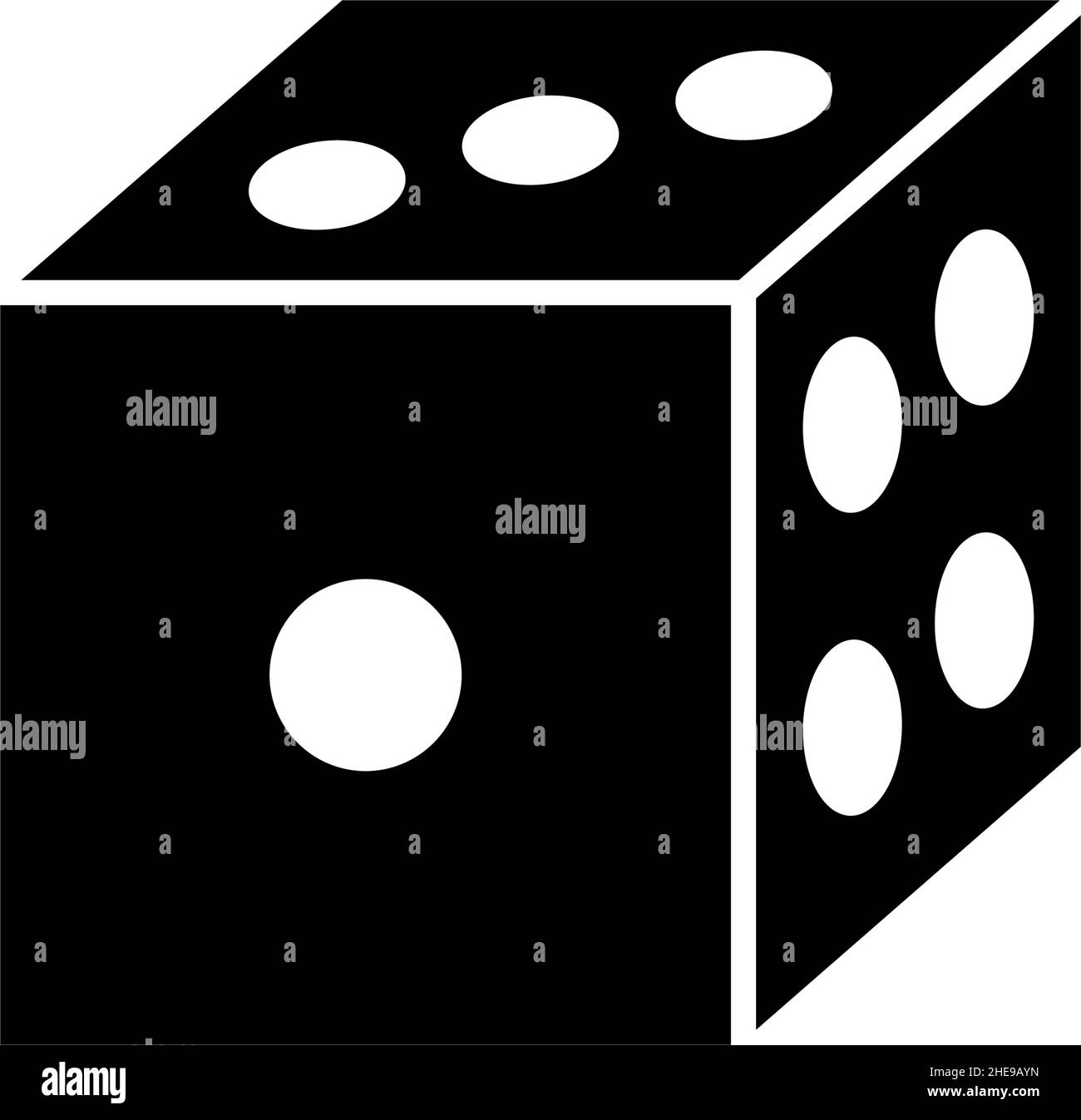 Dice vector vectors Black and White Stock Photos & Images - Alamy