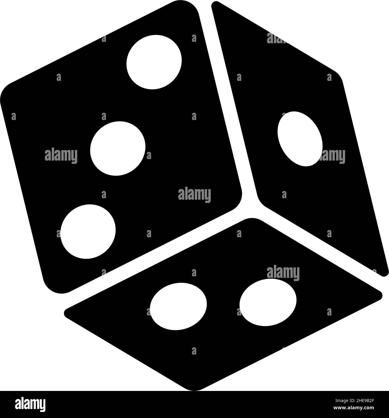 Dice vector vectors Black and White Stock Photos & Images - Alamy
