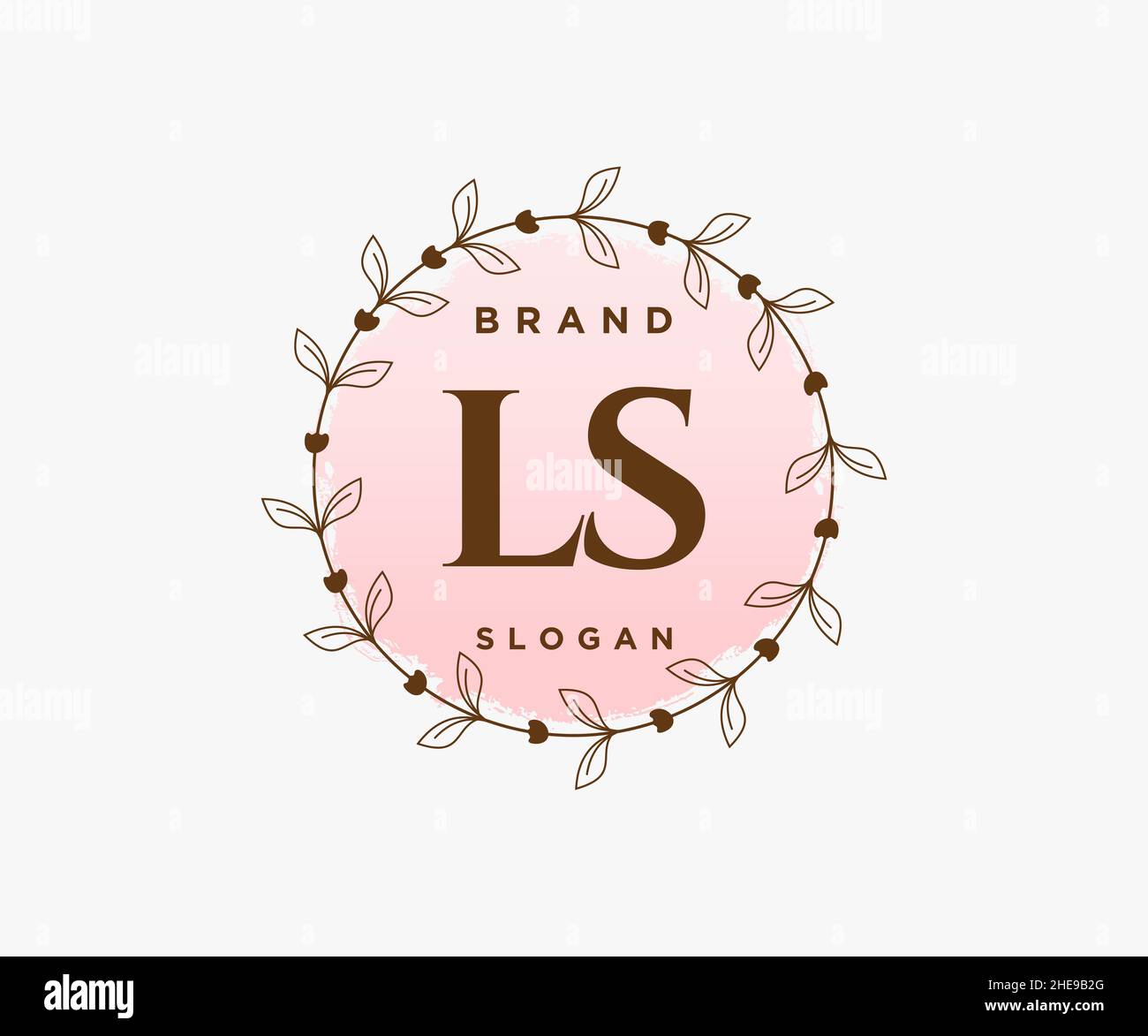 LS feminine logo. Usable for Nature, Salon, Spa, Cosmetic and Beauty ...