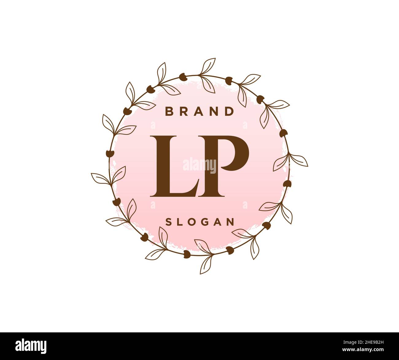 LP feminine logo. Usable for Nature, Salon, Spa, Cosmetic and Beauty ...