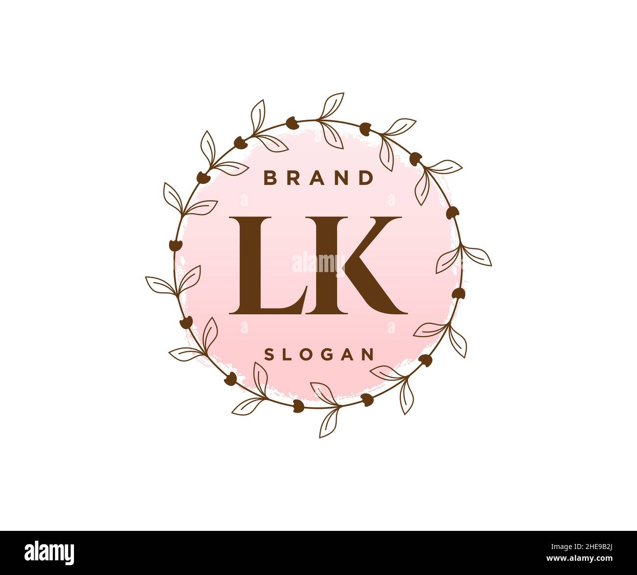 LKLK feminine logo. Usable for Nature, Salon, Spa, Cosmetic and Beauty ...