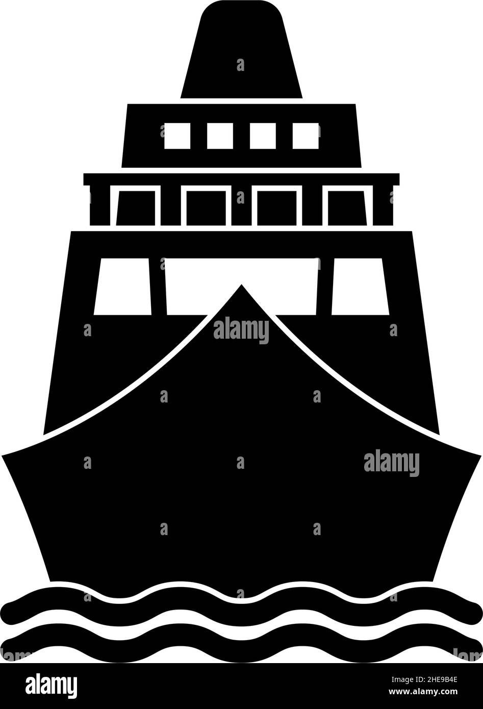 Delivering ship Stock Vector Images - Alamy