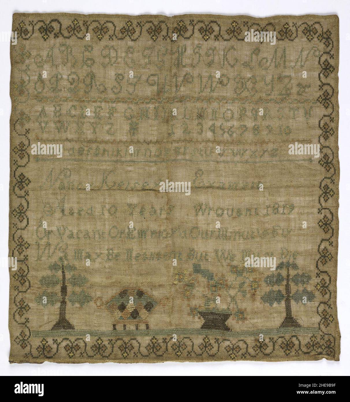 Sampler (USA), 1819 Stock Photo - Alamy