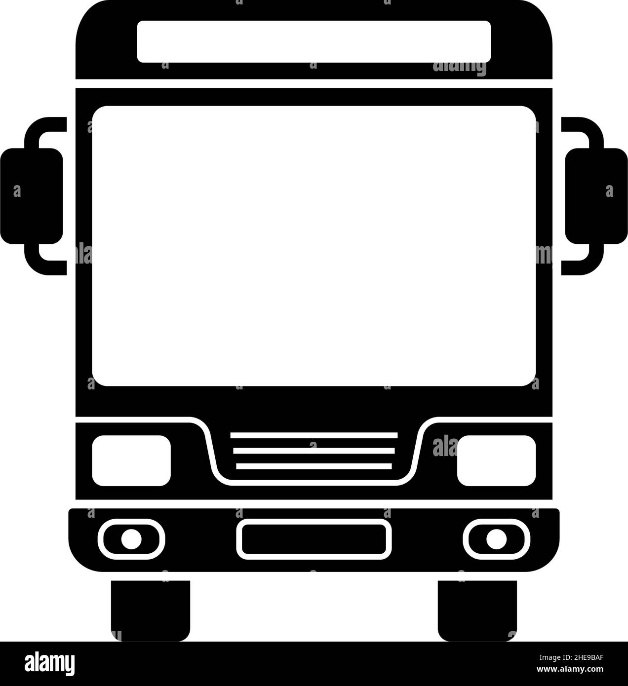 City bus icon hi-res stock photography and images - Alamy