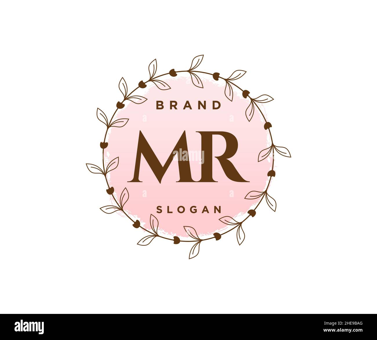MR feminine logo. Usable for Nature, Salon, Spa, Cosmetic and Beauty ...