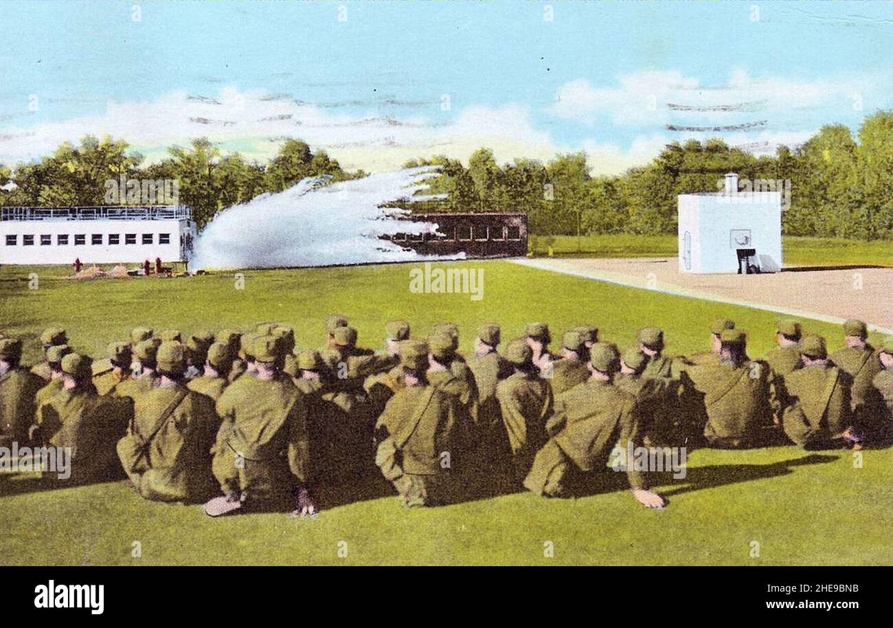 Sampson Air Force Base - Gas Mask Training Stock Photo - Alamy