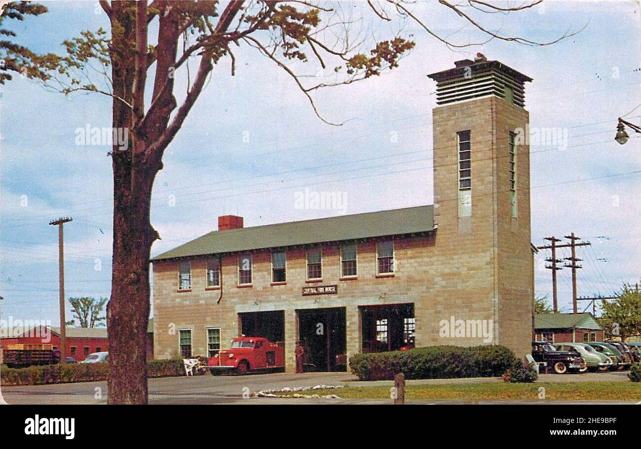 Sampson Air Force Base - Central Fire Station Stock Photo - Alamy