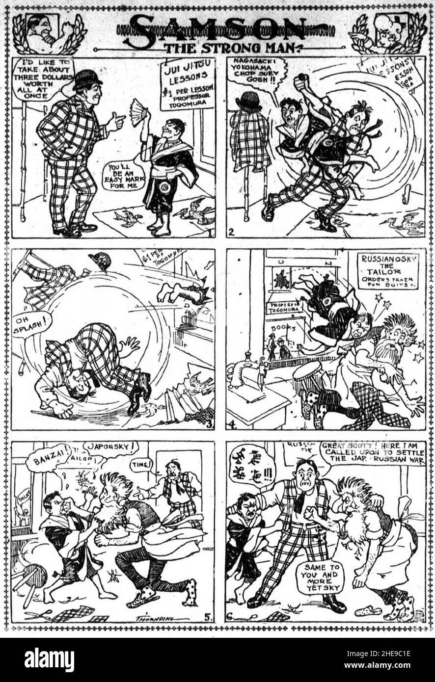 Samson the Strong Man 1905-05-16 Stock Photo - Alamy