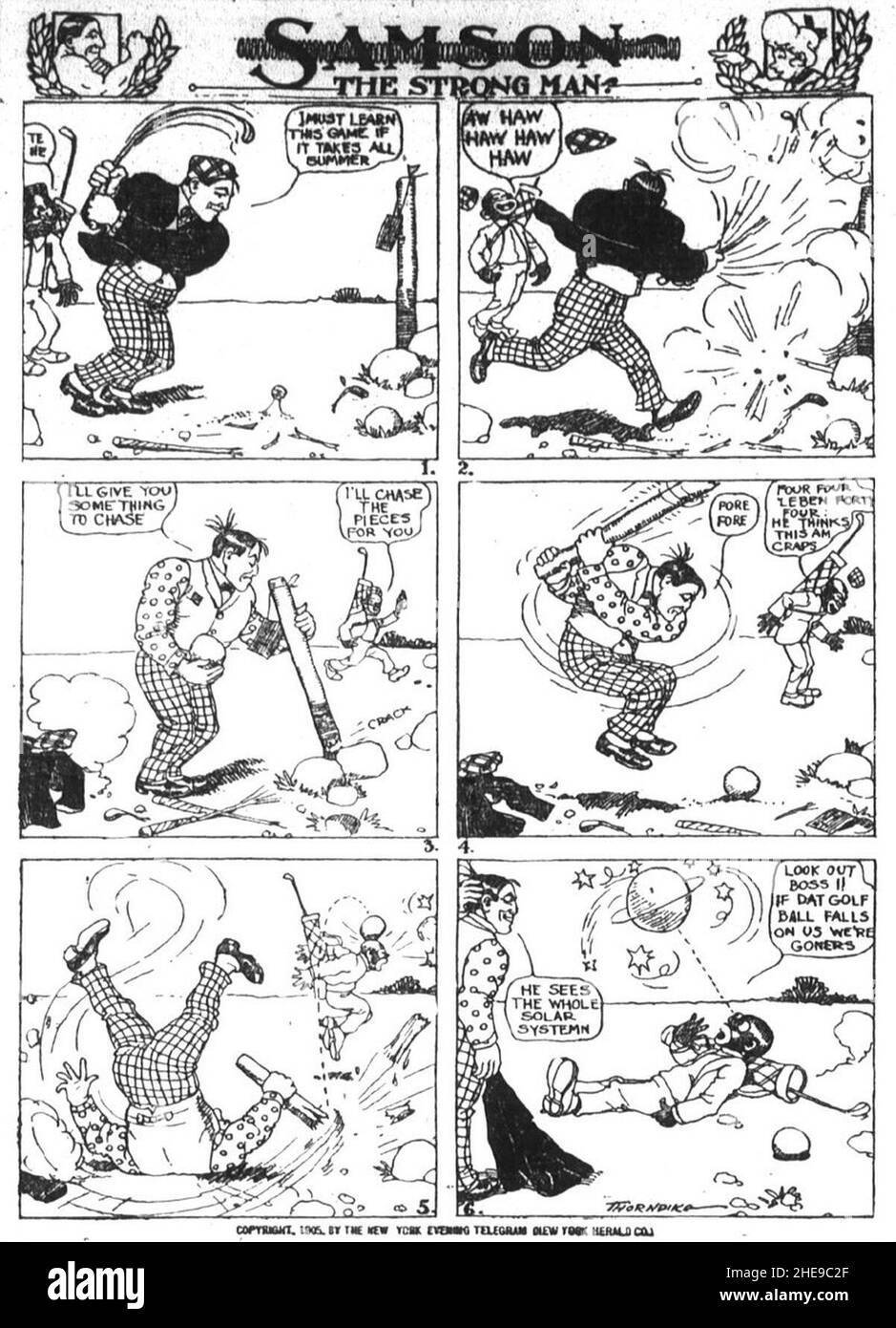 Samson the Strong Man 05-06-1905 Stock Photo - Alamy