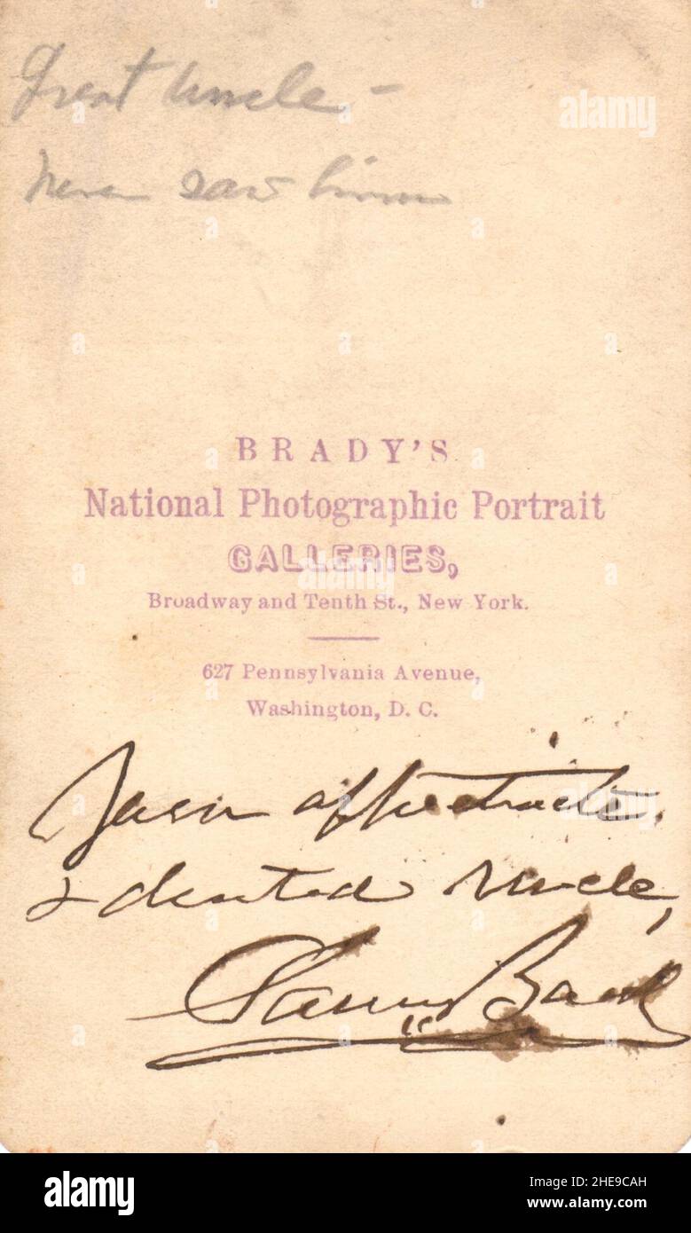 Samuel Bard 1823-1878 (Idaho Governor), back Stock Photo - Alamy