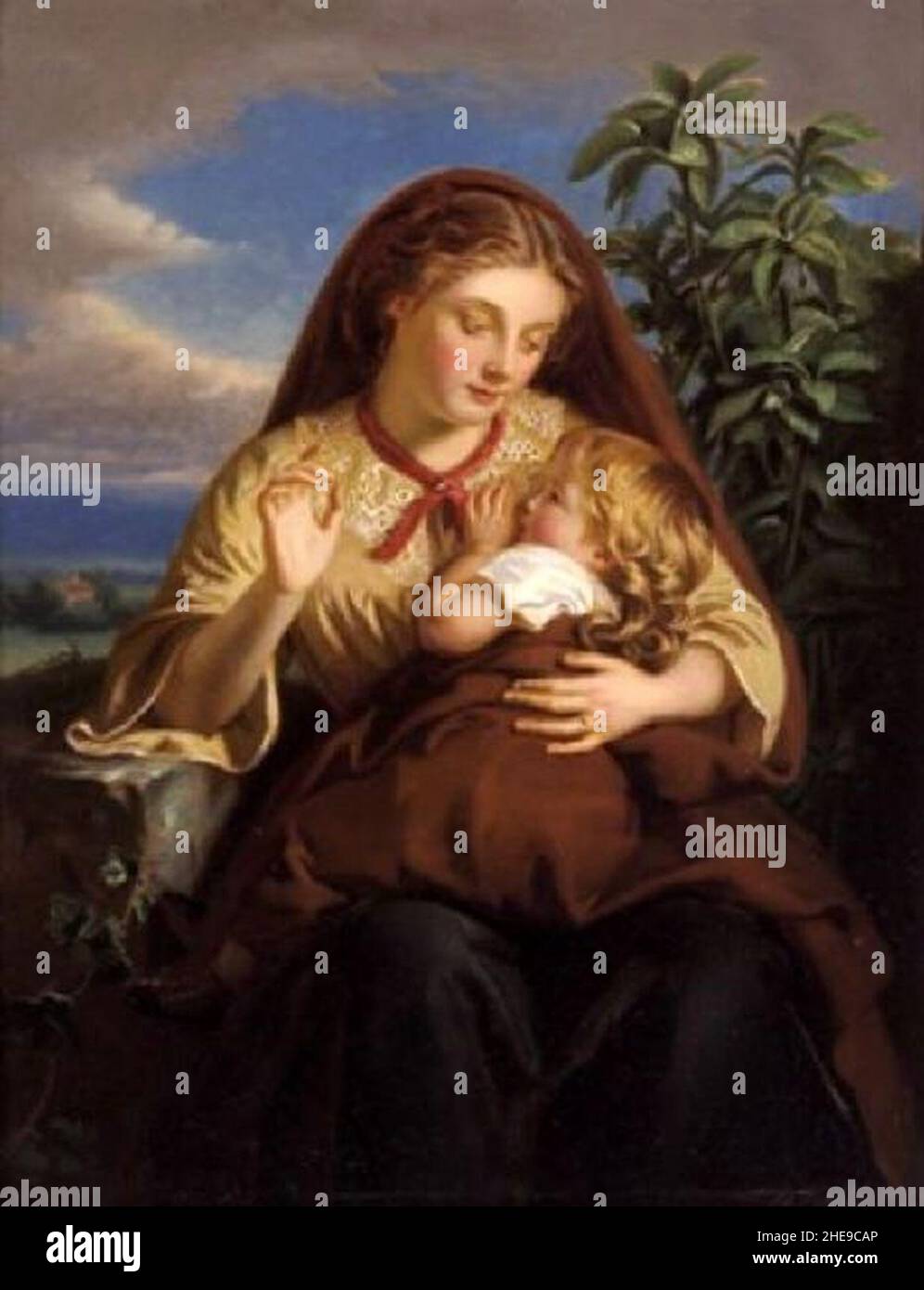 Samuel Baruch Ludwig Halle Mutterglück Stock Photo - Alamy