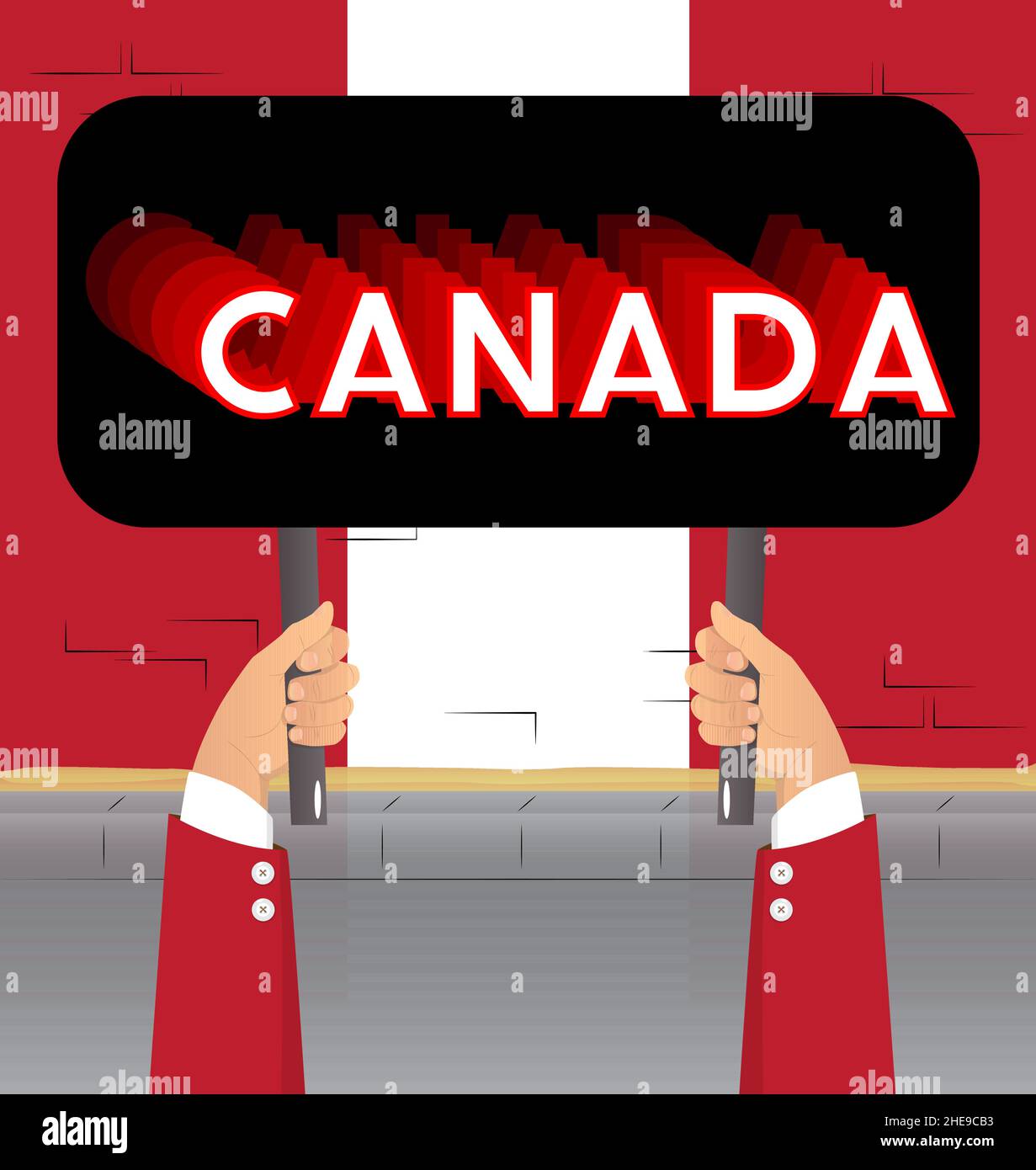 Posting arms Stock Vector Images - Alamy