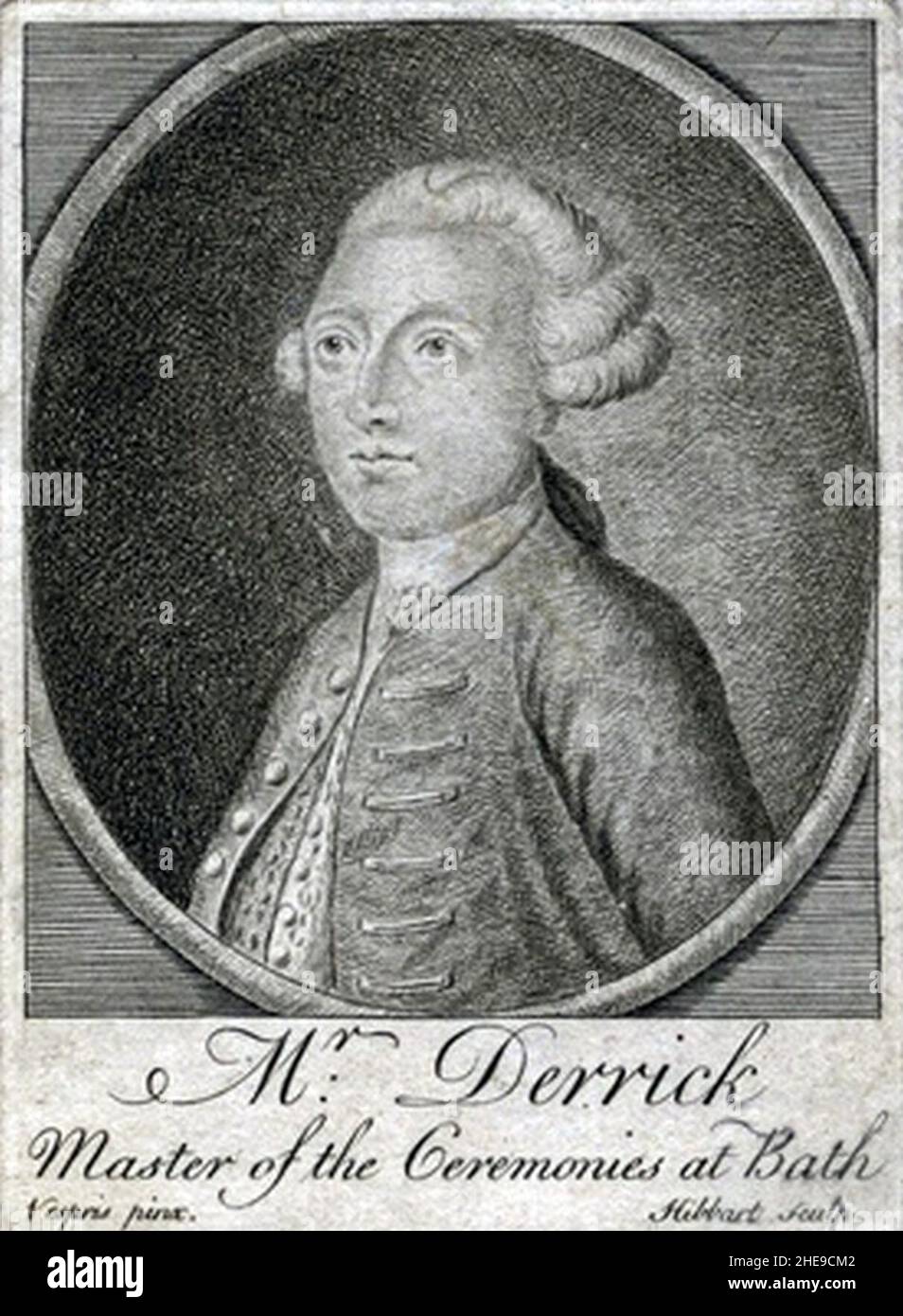 Samuel Derrick, Master of the Ceremonies at Bath Stock Photo - Alamy