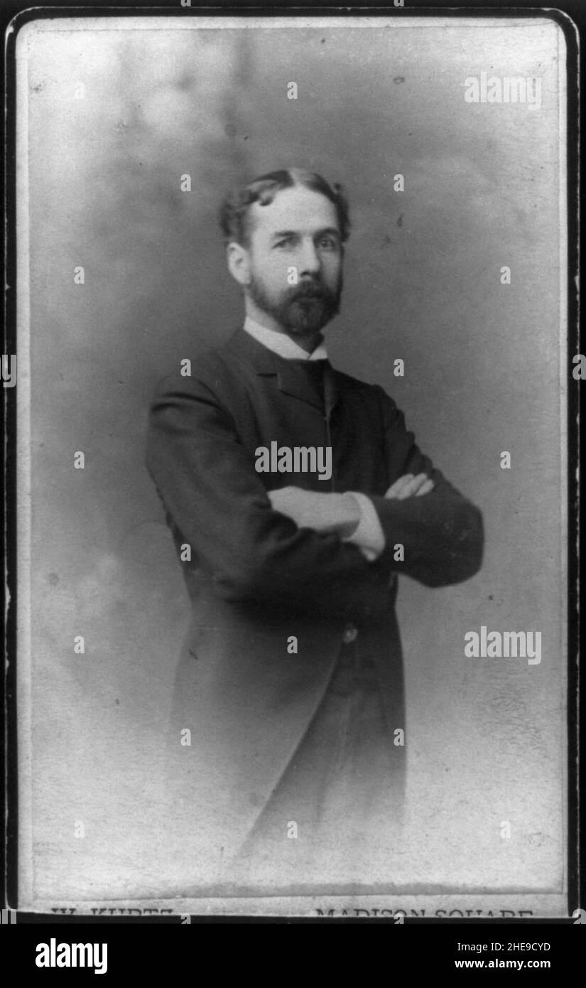 Samuel Franklin Emmons, geologist, three-quarter length portrait ...