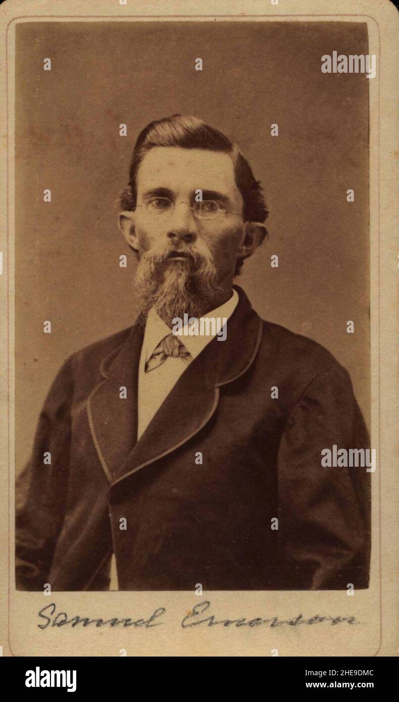Samuel Newell Emerson, photograph by Menzies Dickson Stock Photo - Alamy