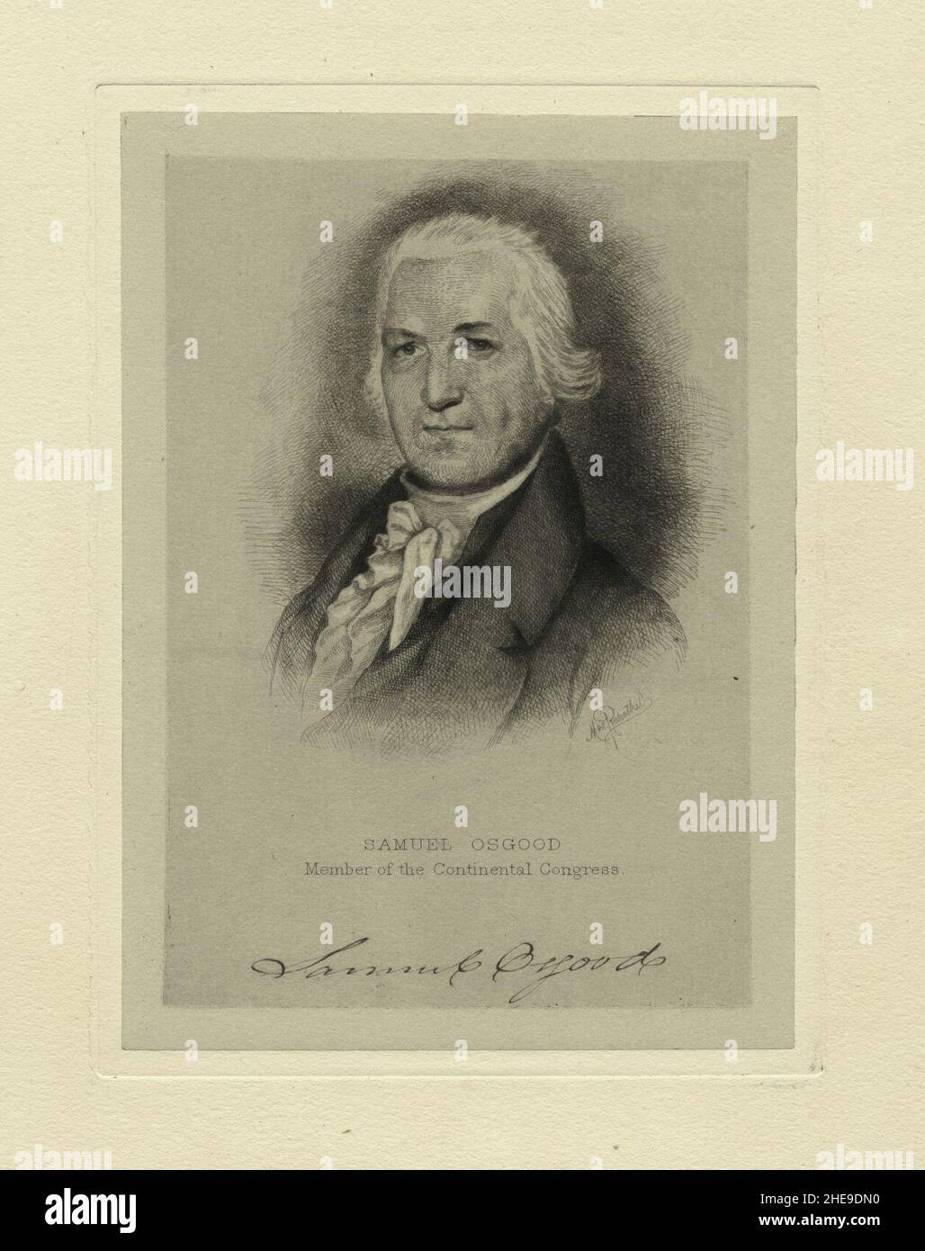 Samuel Osgood, member of the Continental Congress Stock Photo - Alamy