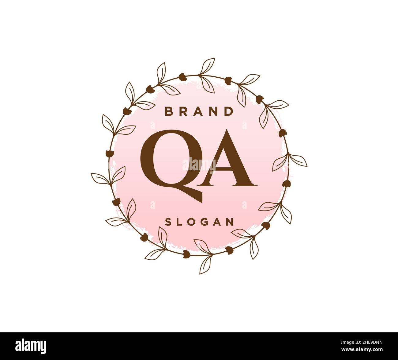 QA feminine logo. Usable for Nature, Salon, Spa, Cosmetic and Beauty ...