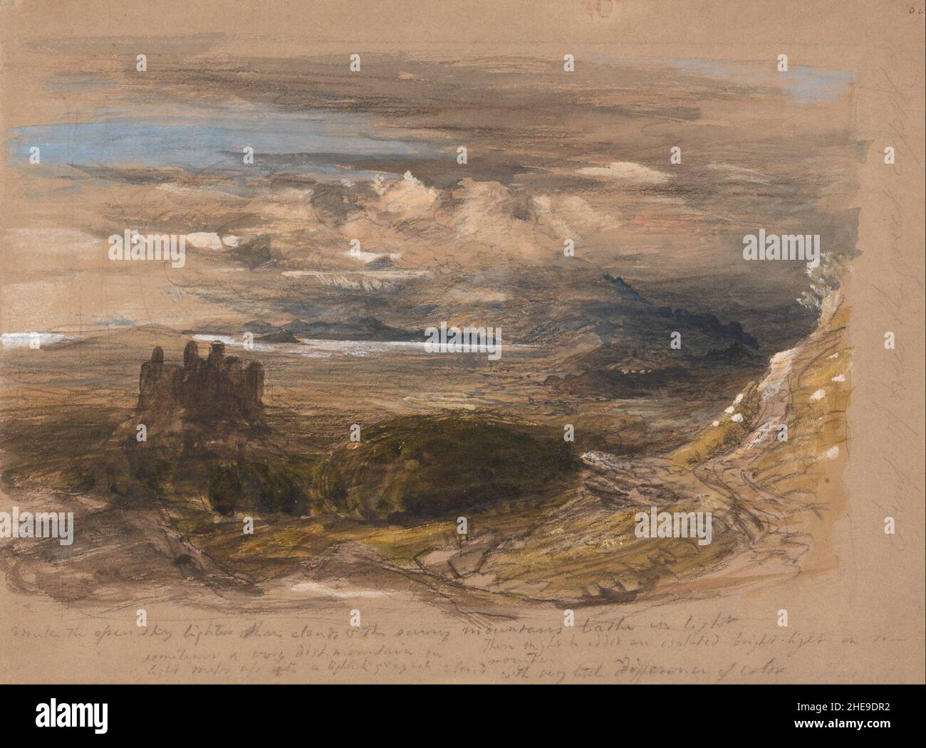 Samuel Palmer - Harlech Castle Stock Photo - Alamy