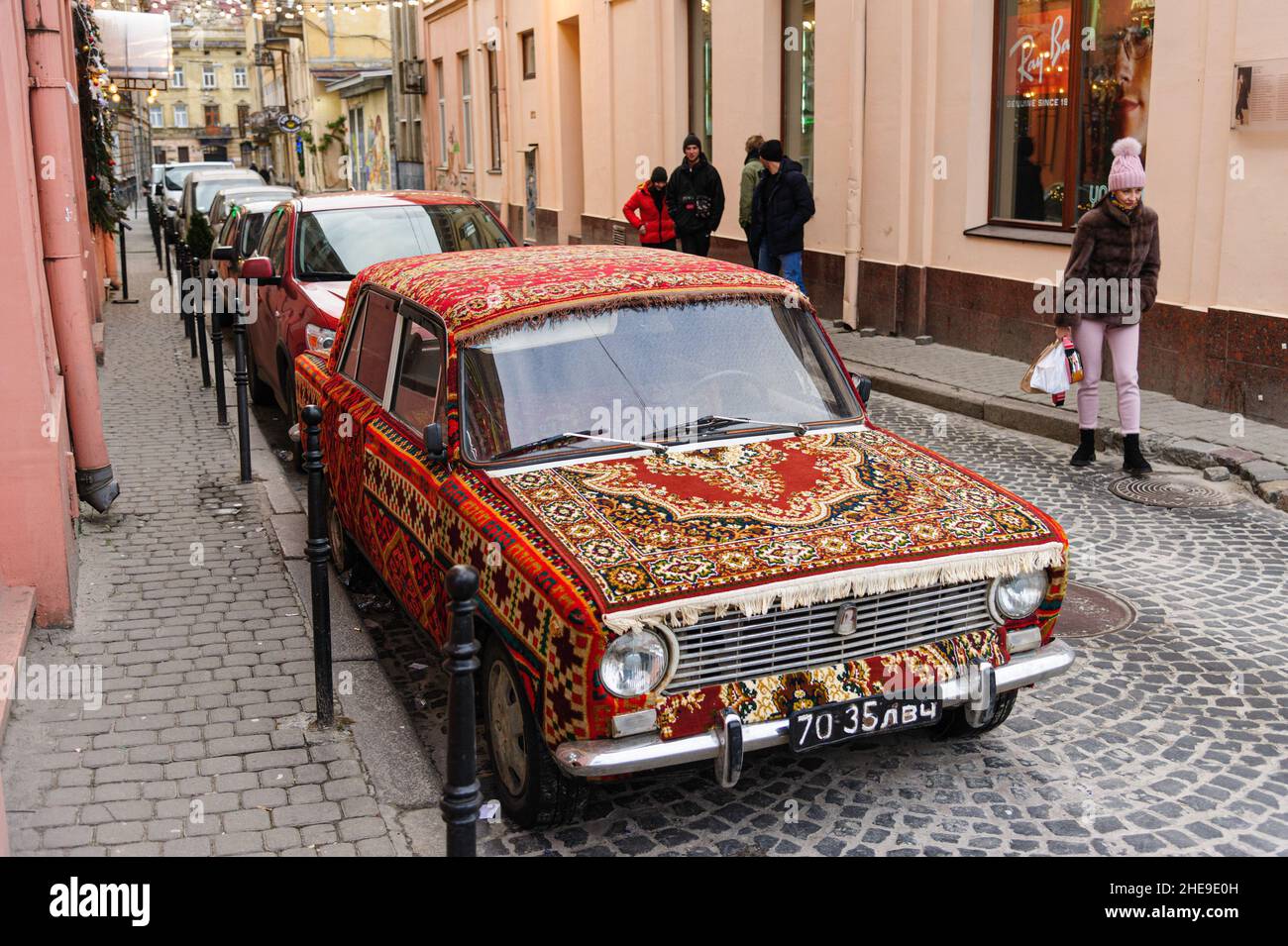 The VAZ-2101 "Zhiguli", commonly nicknamed as "Kopeyka" automobile of ...