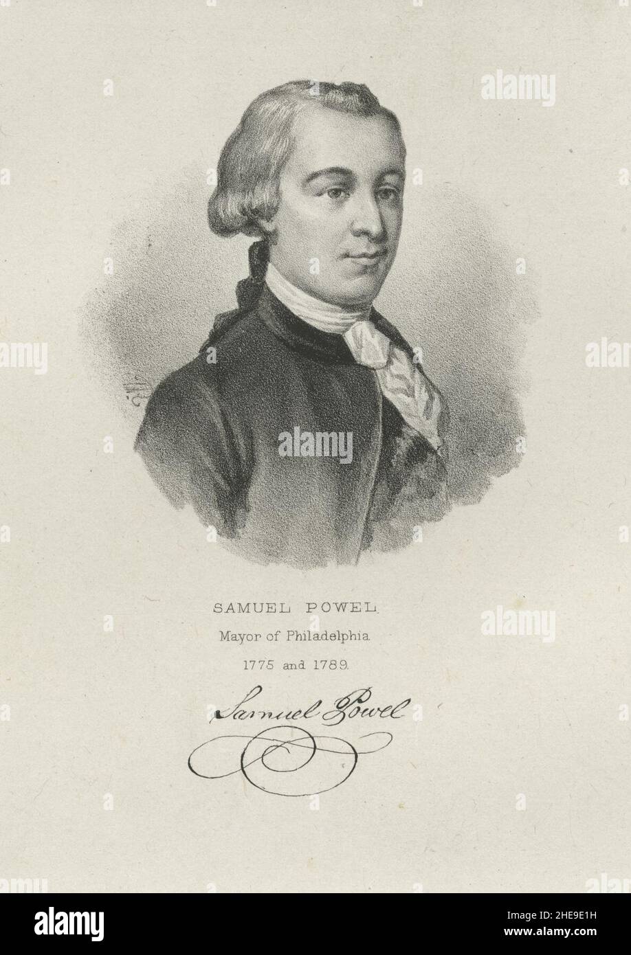 Samuel Powel Mayor of Philadelphia Stock Photo - Alamy