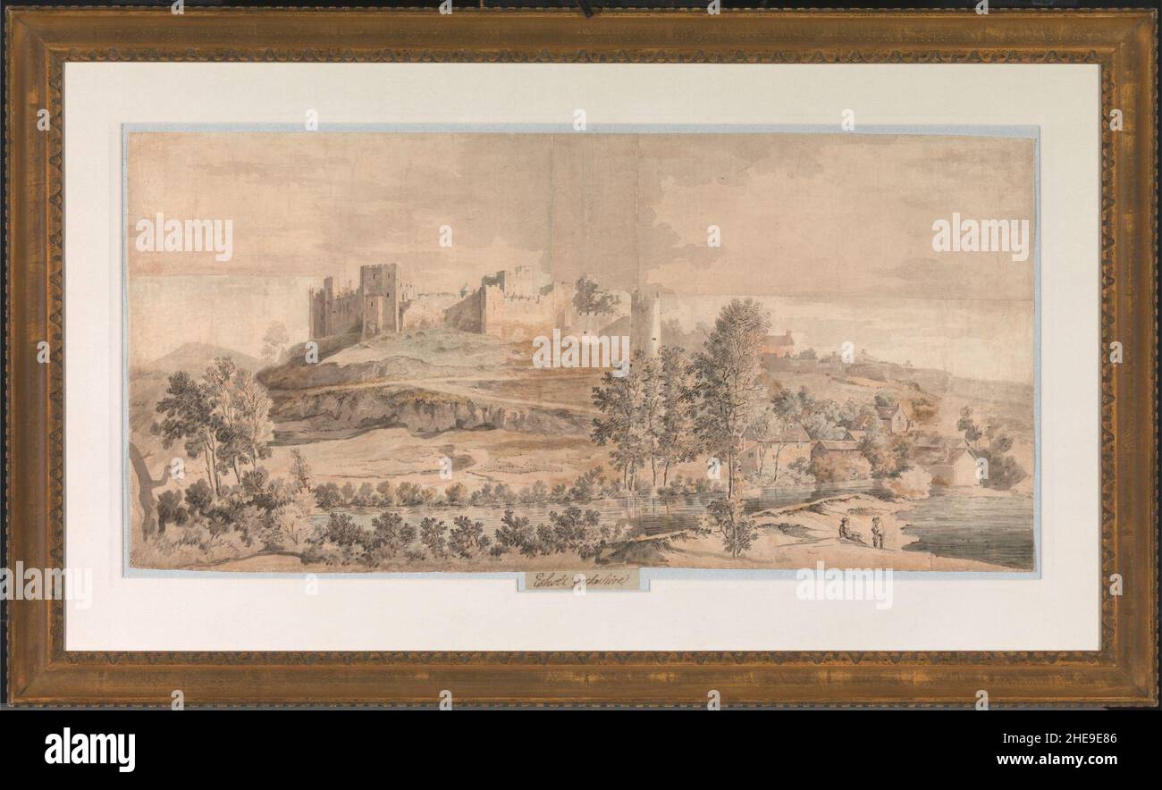 Samuel Scott - Ludlow Castle Stock Photo - Alamy