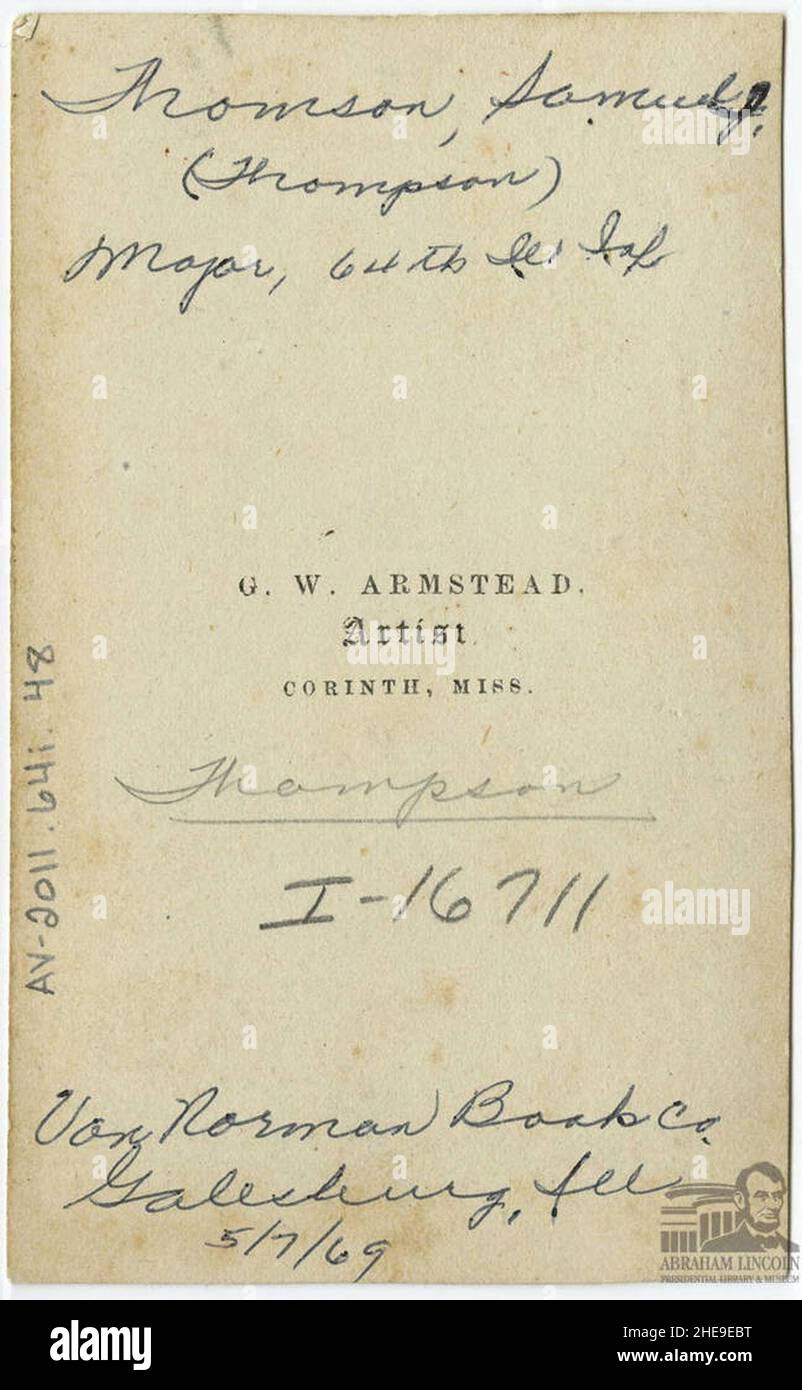 Thomson samuel hi-res stock photography and images - Alamy