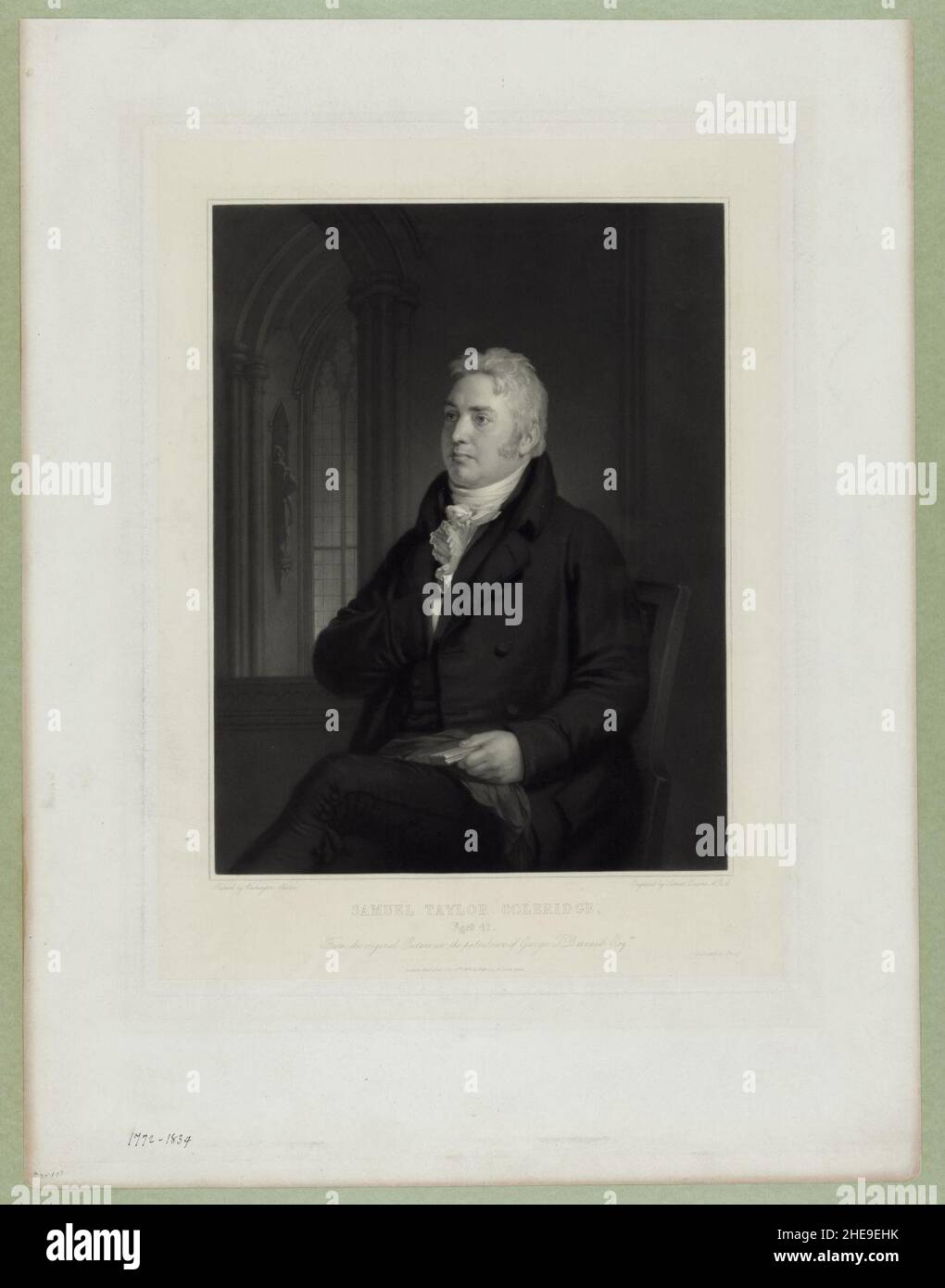 Samuel Taylor Coleridge, aged 42 - painted by Washington Allston ...