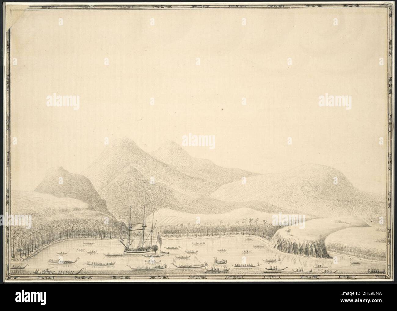 Samuel Wallis, Otaheite (i.e. Tahiti) or King Georges Island Stock ...