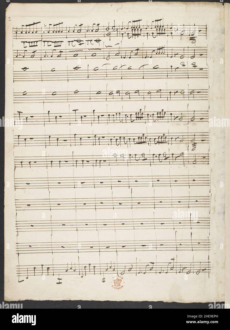 Samuel Wesley - Missa de Spiritu Sancto. (BL Add MS 35000 f. 4v Stock ...