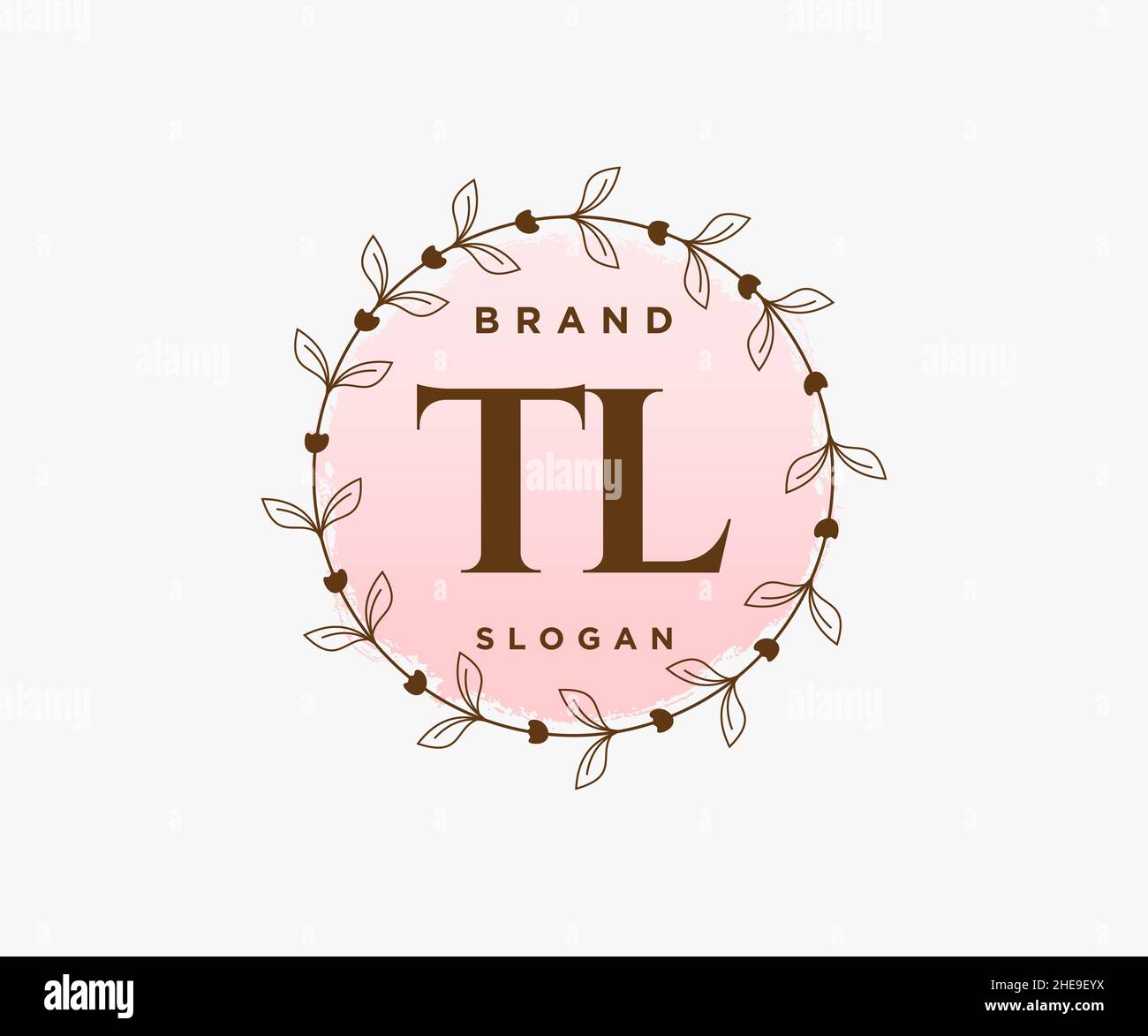 TL feminine logo. Usable for Nature, Salon, Spa, Cosmetic and Beauty ...