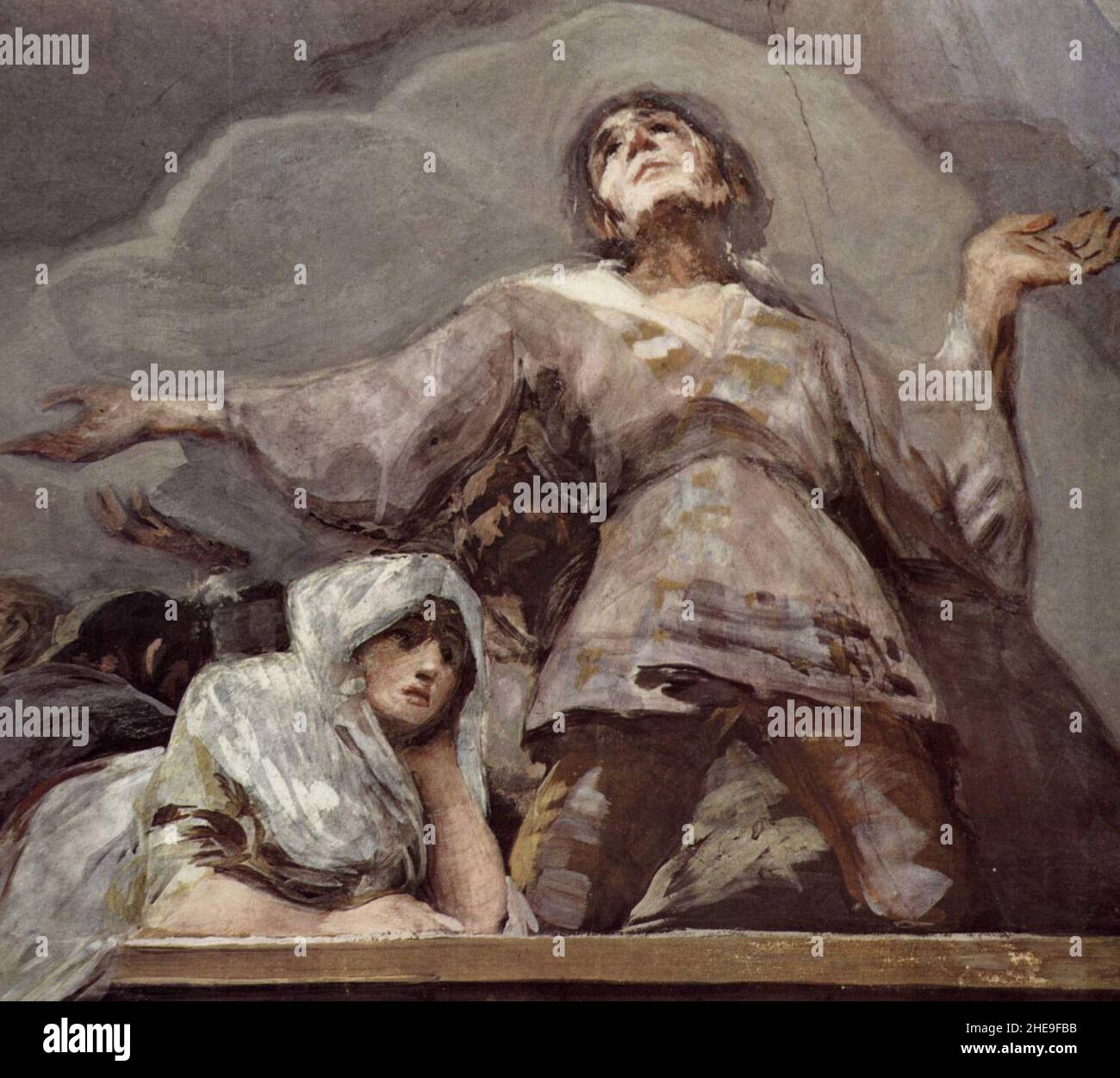 San Antonio de la Florida fresco, Francisco de Goya (detail 8 Stock ...