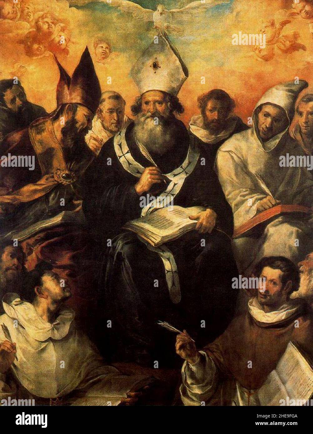 San Basilio dictando su doctrina Stock Photo - Alamy