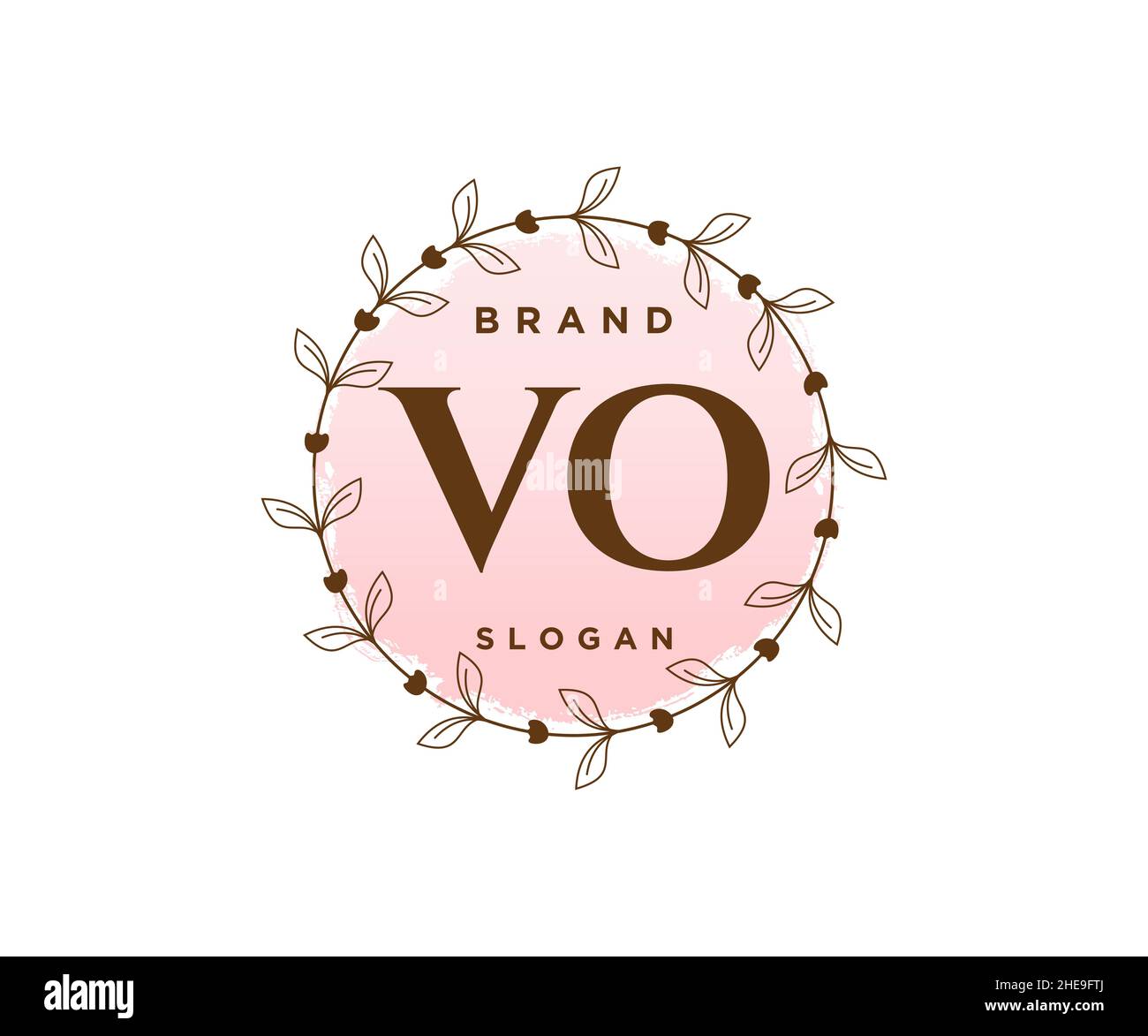 VO feminine logo. Usable for Nature, Salon, Spa, Cosmetic and Beauty ...