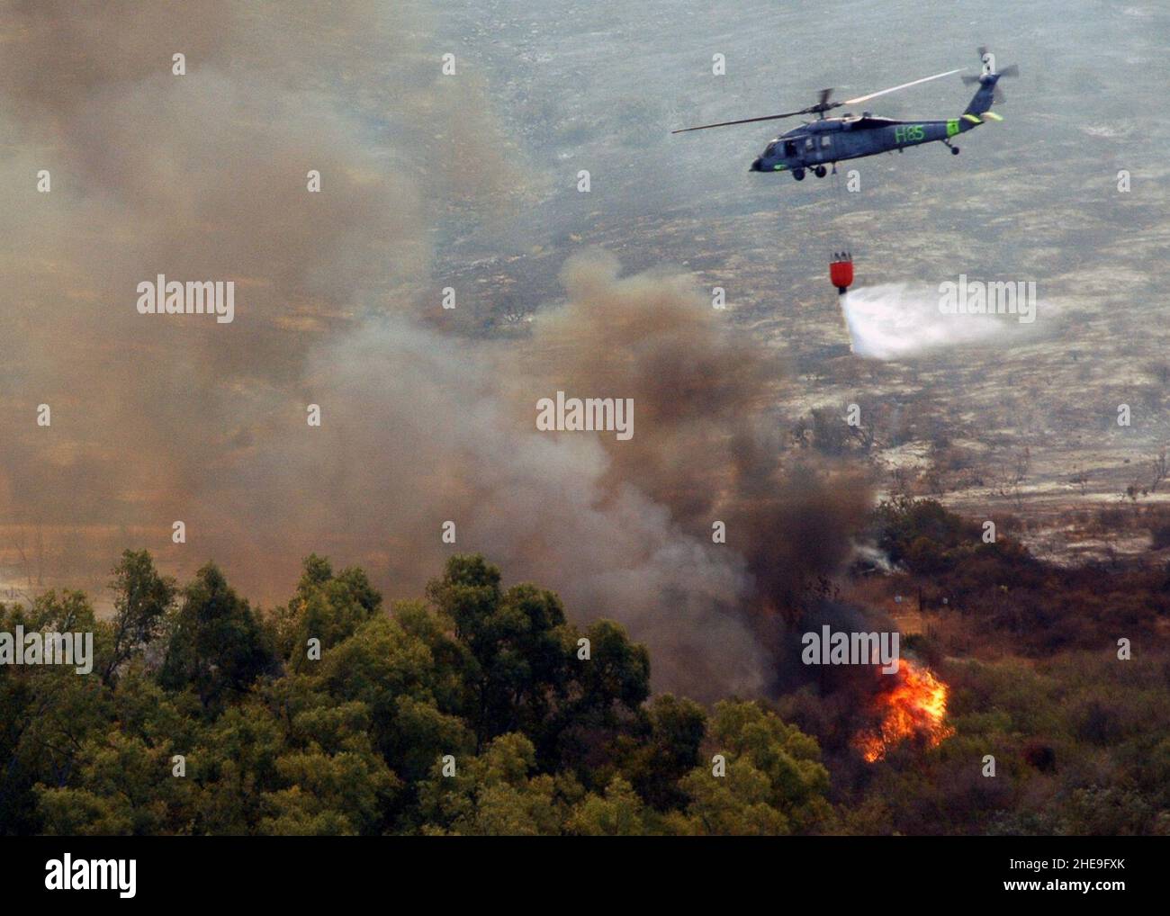 San Diego County's burning landscape Stock Photo - Alamy